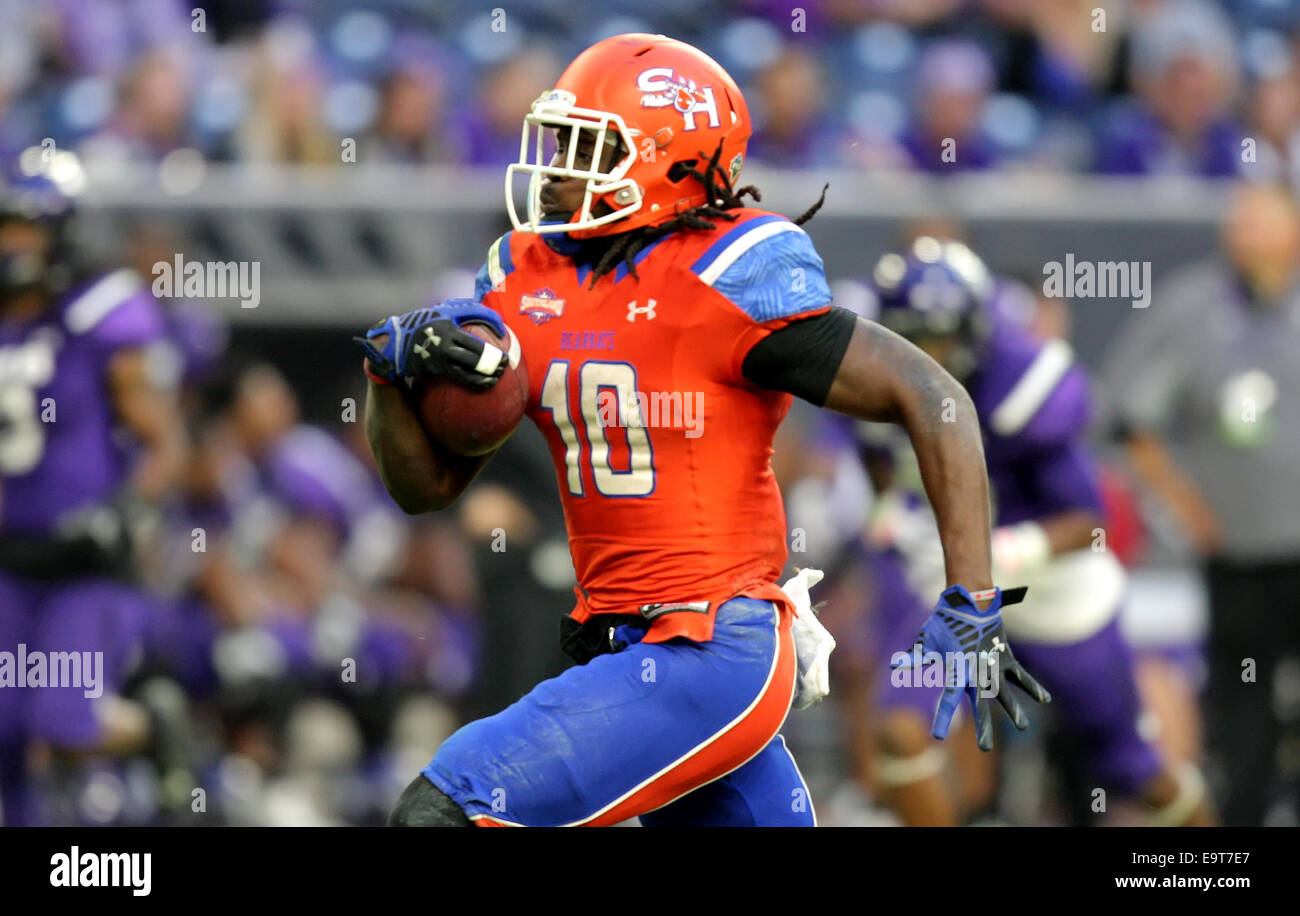 Houston, Texas, USA. 01st Nov, 2014. Sam Houston running back Jalen ...