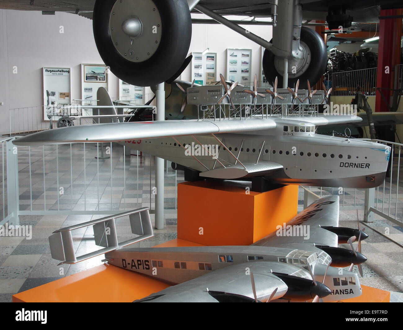 A model of the Dornier Do X, D-1929, displayed at the Flugausstellung ...