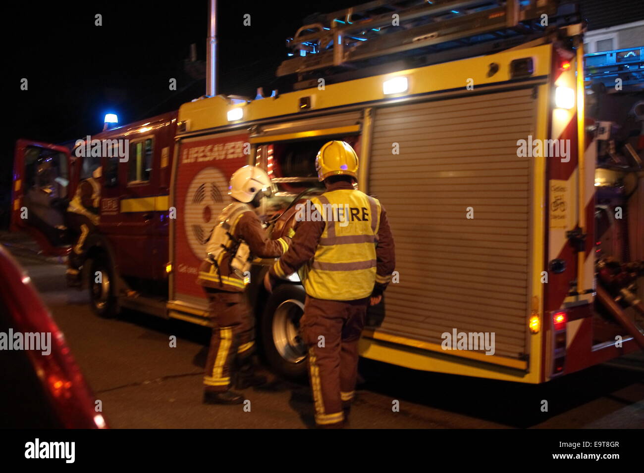 Dagenham, London, UK. 01st Nov, 2014. Dagenham, Conservatory fire ...