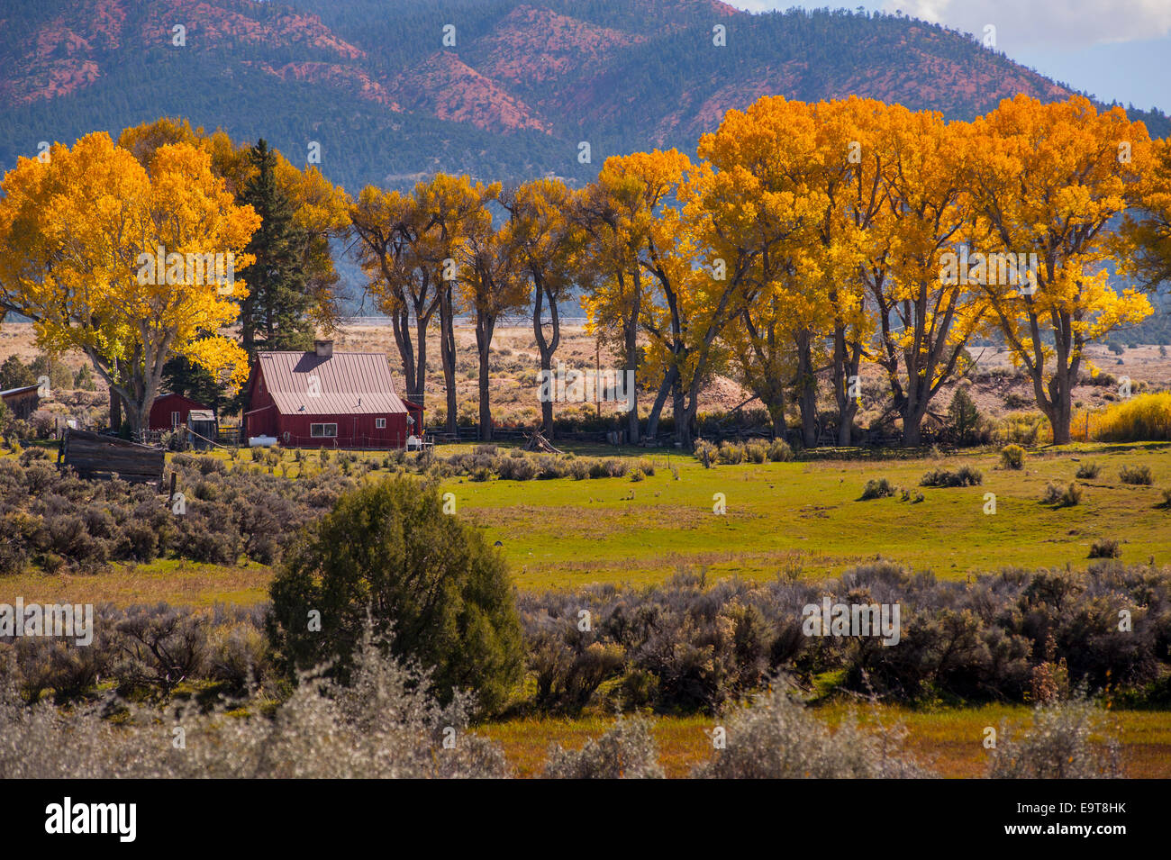 Utah house fall Stock Photo - Alamy