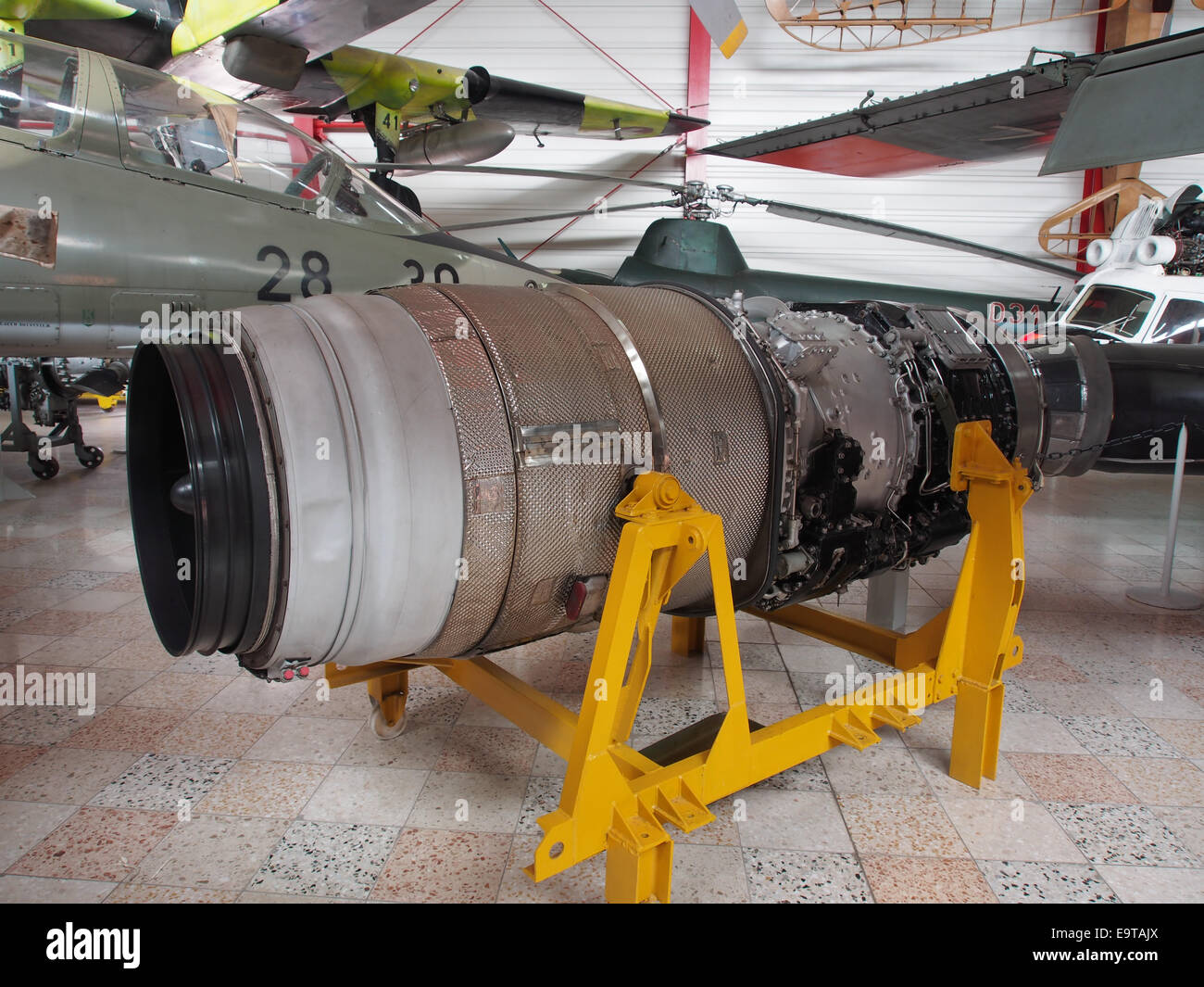 The Rolls Royce Avon 210 engine (1959), displayed at Flugausstellung ...
