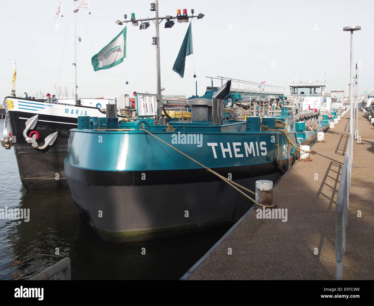 The Themis vessel, with registration ENI 02335255, is docked at the ...