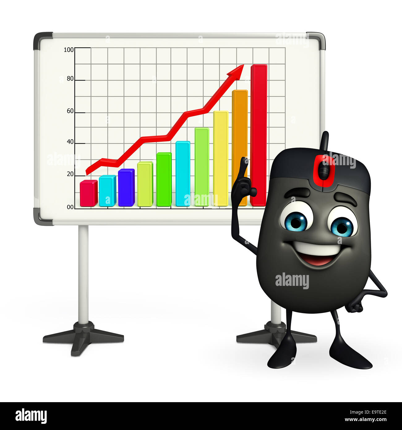 Illustration white character circular graph hi-res stock photography ...