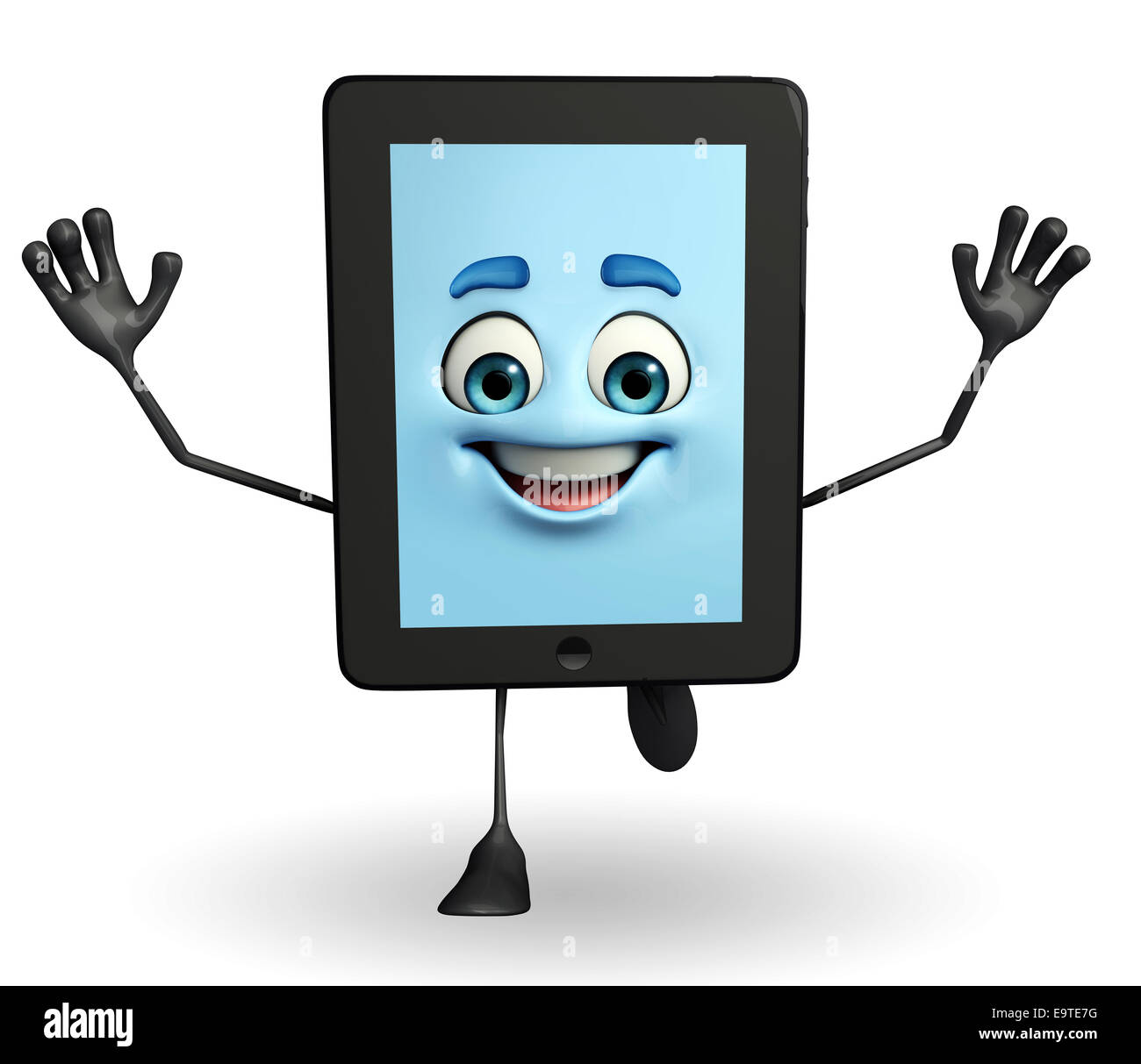 Running computer cartoon character hi-res stock photography and images ...