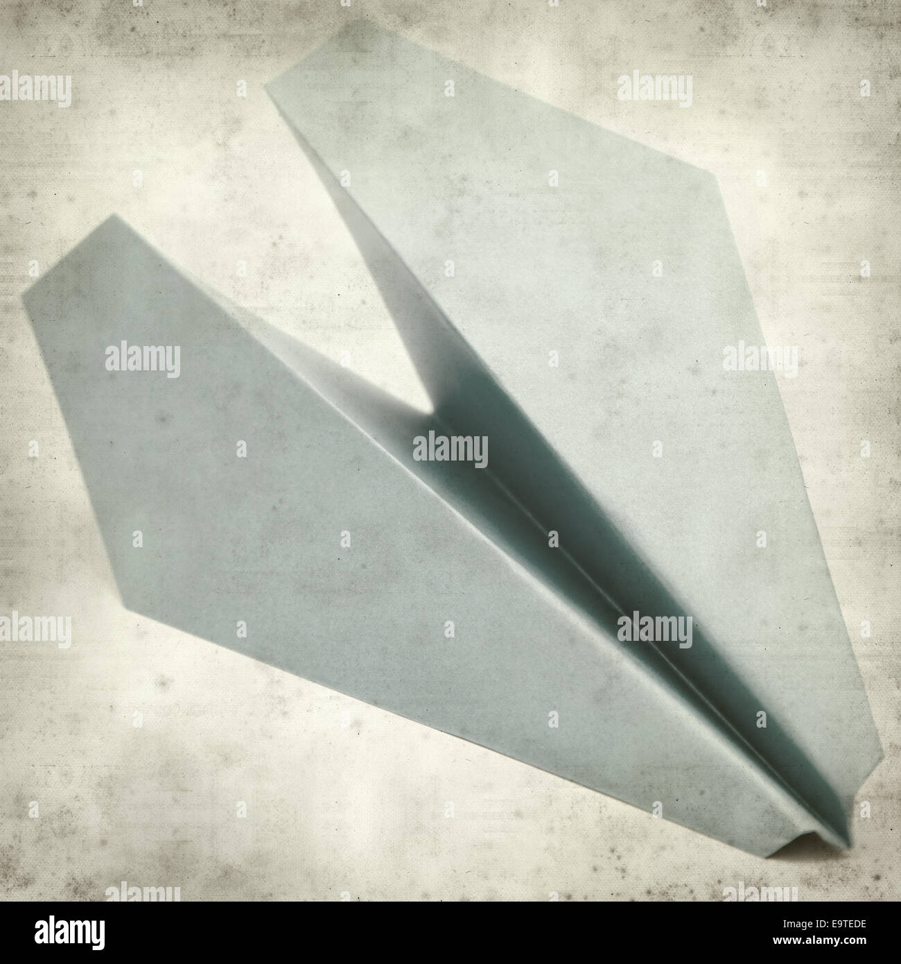 textured old paper background with paper plane Stock Photo - Alamy