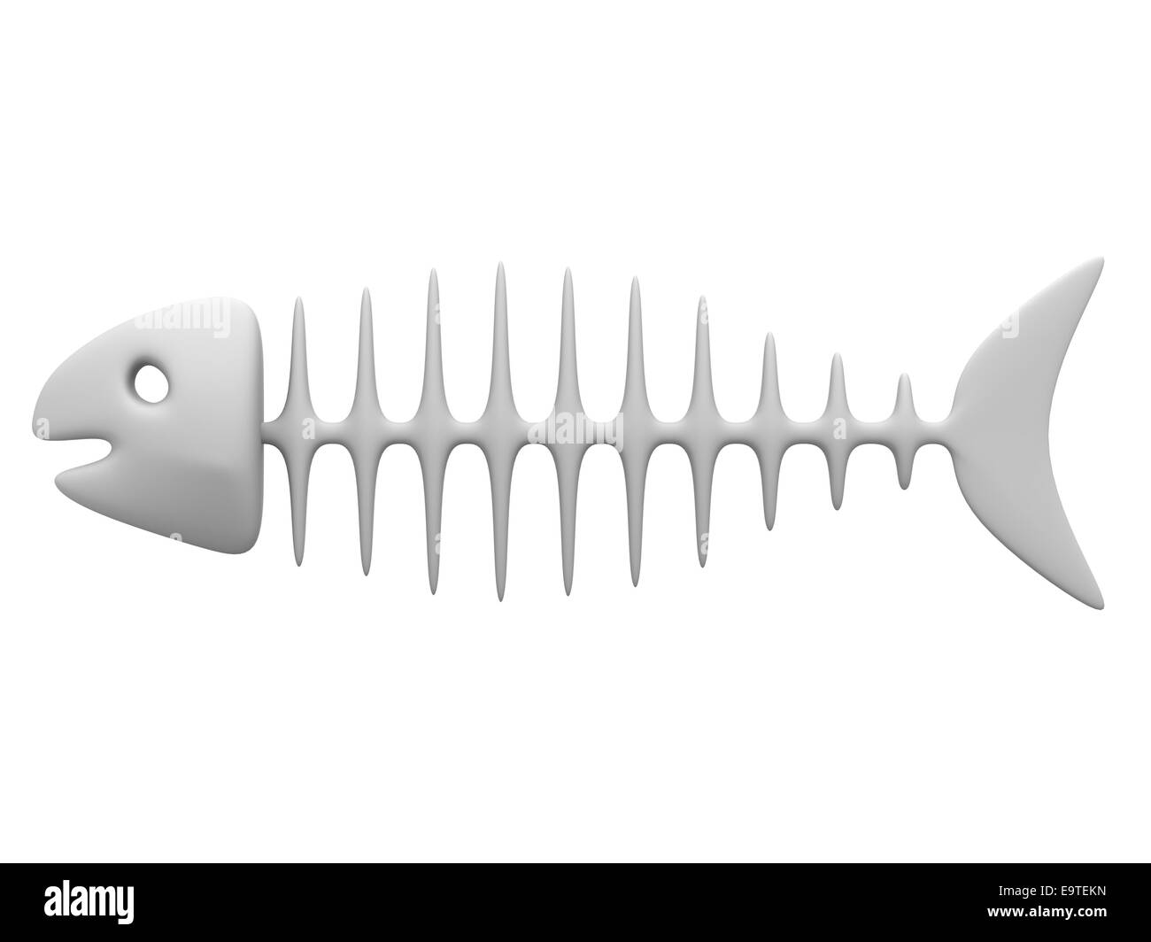 Cartoon Dead Fish Bones