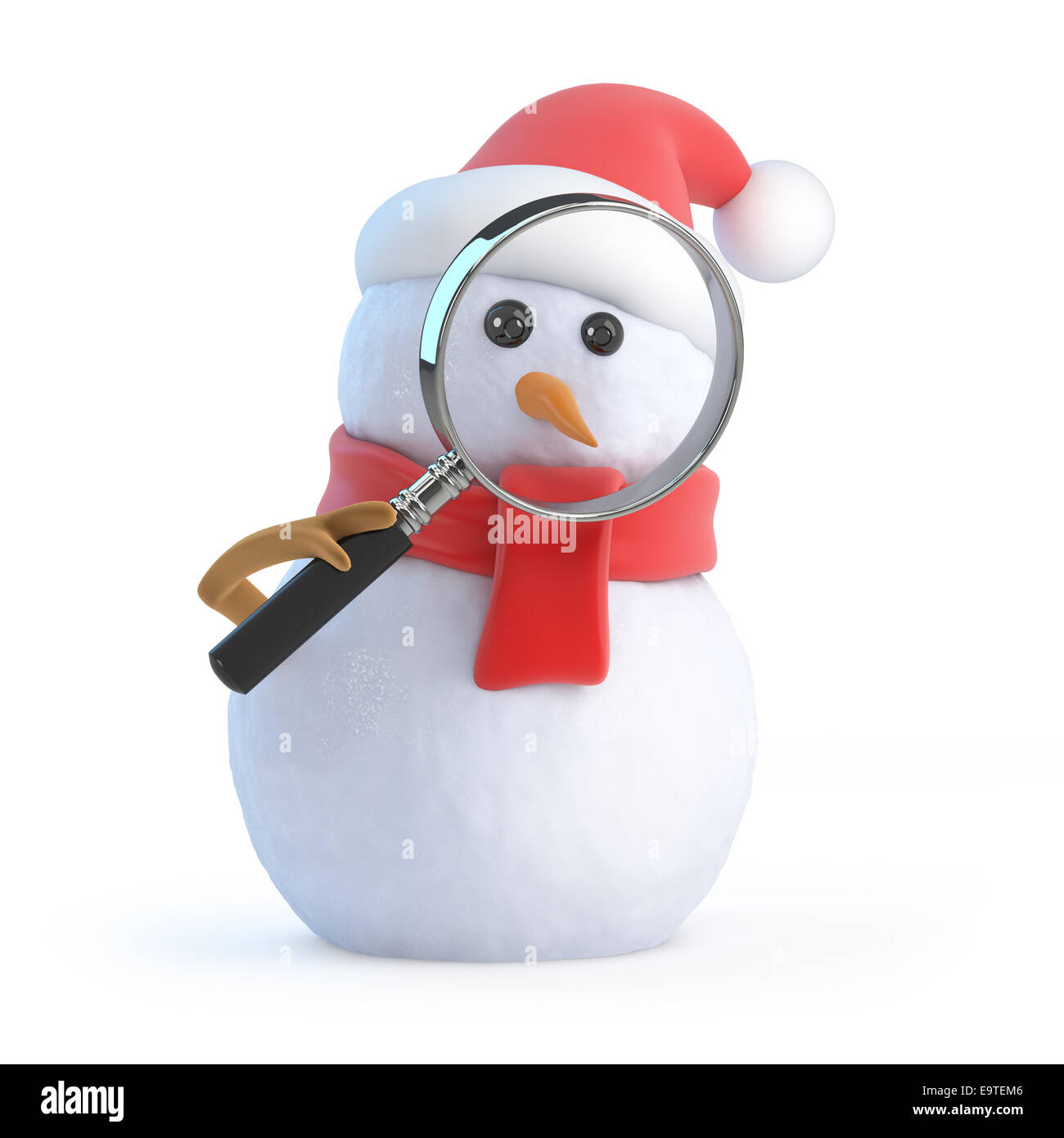 Santa claus magnifying glass hi-res stock photography and images - Alamy