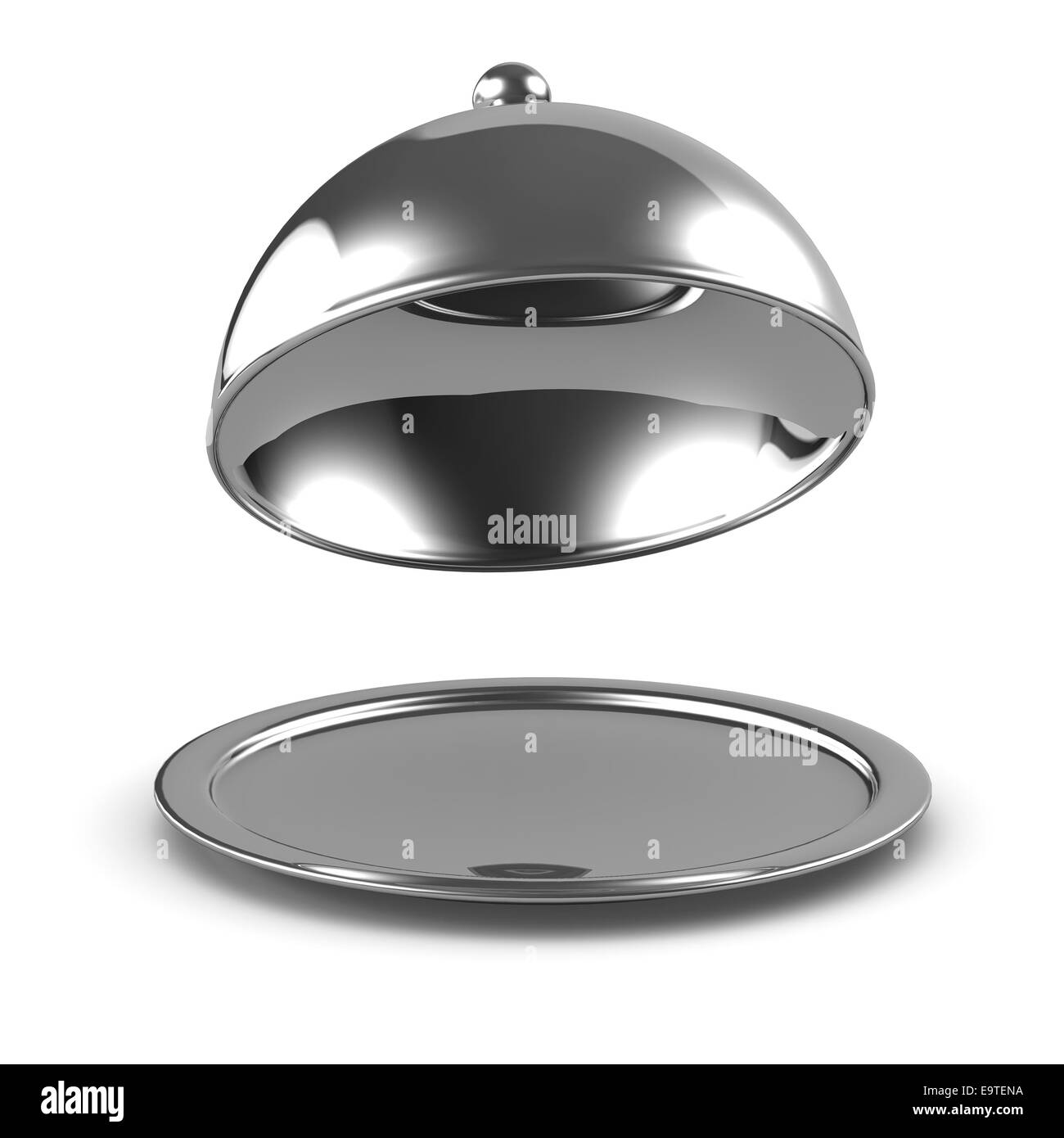 Silver service plate Black and White Stock Photos & Images - Alamy