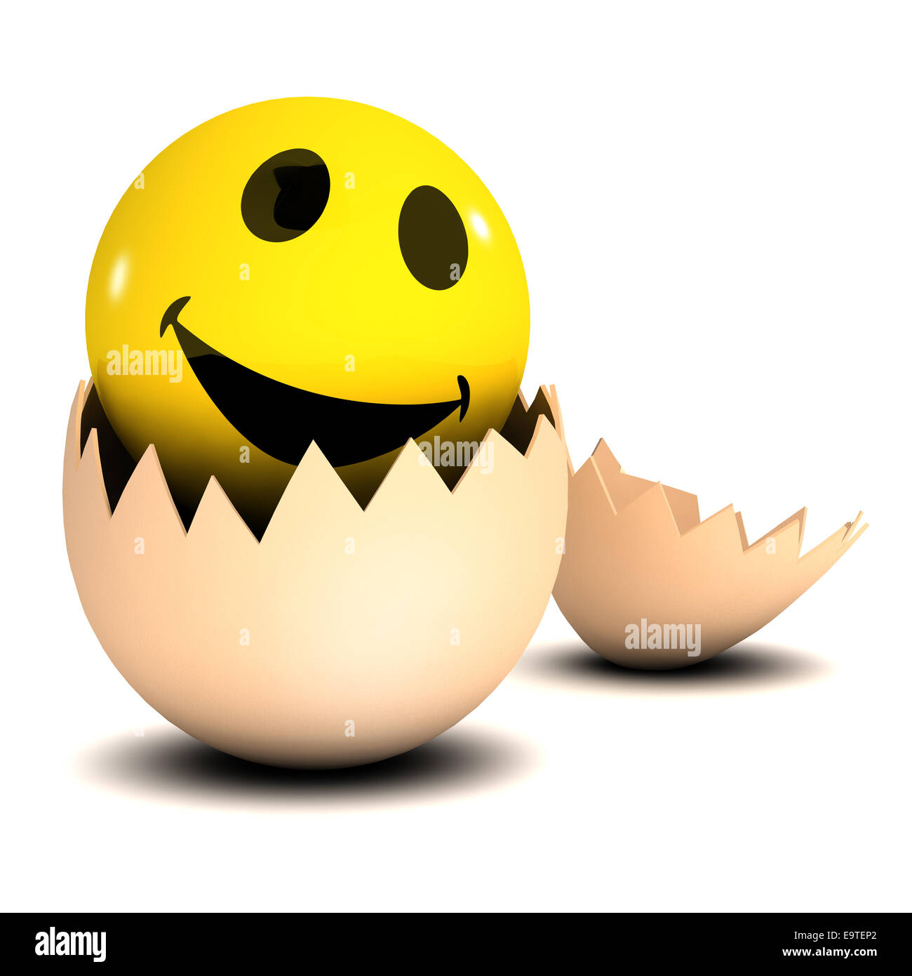 Chick hatching from egg Cut Out Stock Images & Pictures - Alamy