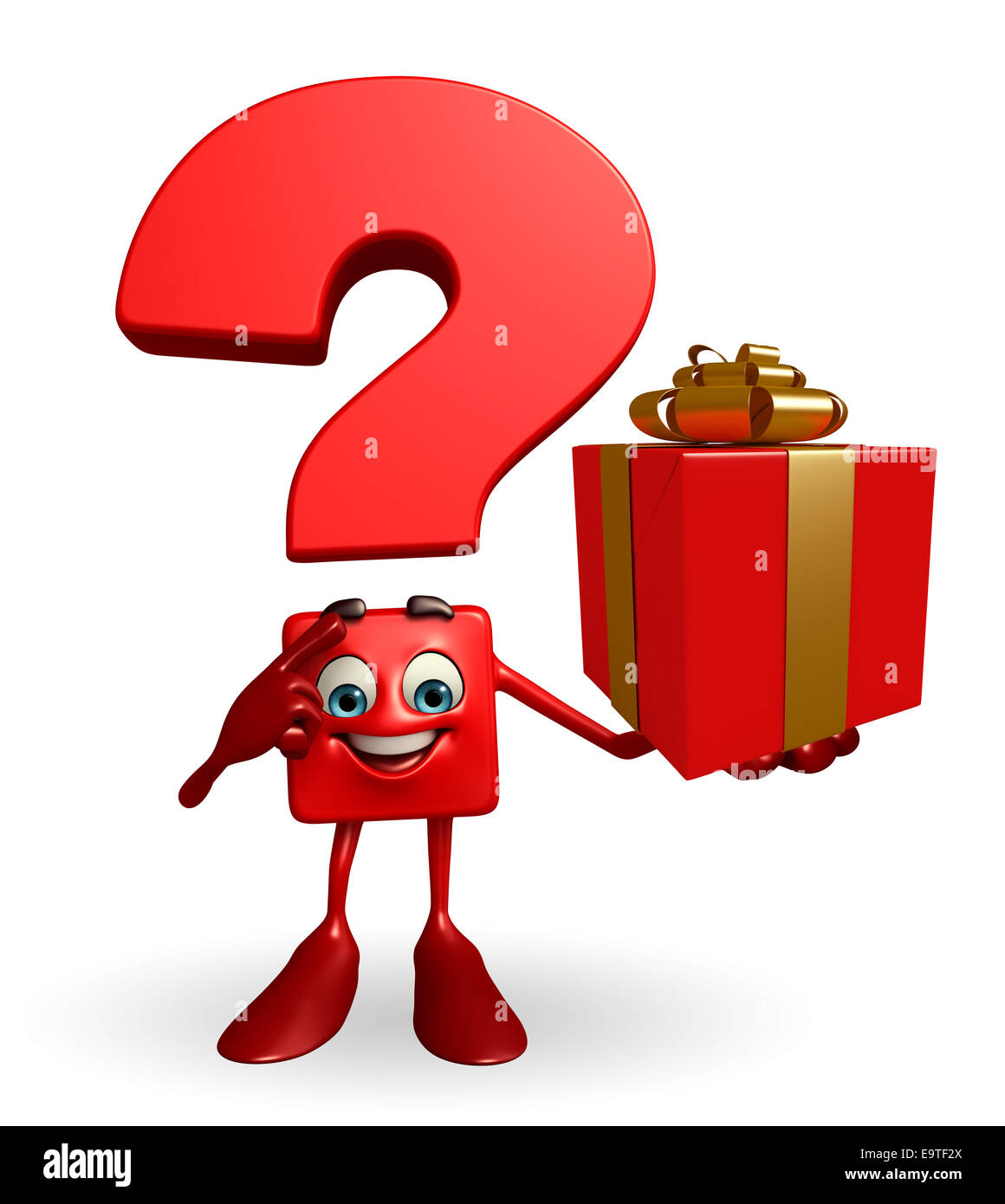 Gift box with question symbol hi-res stock photography and images - Alamy