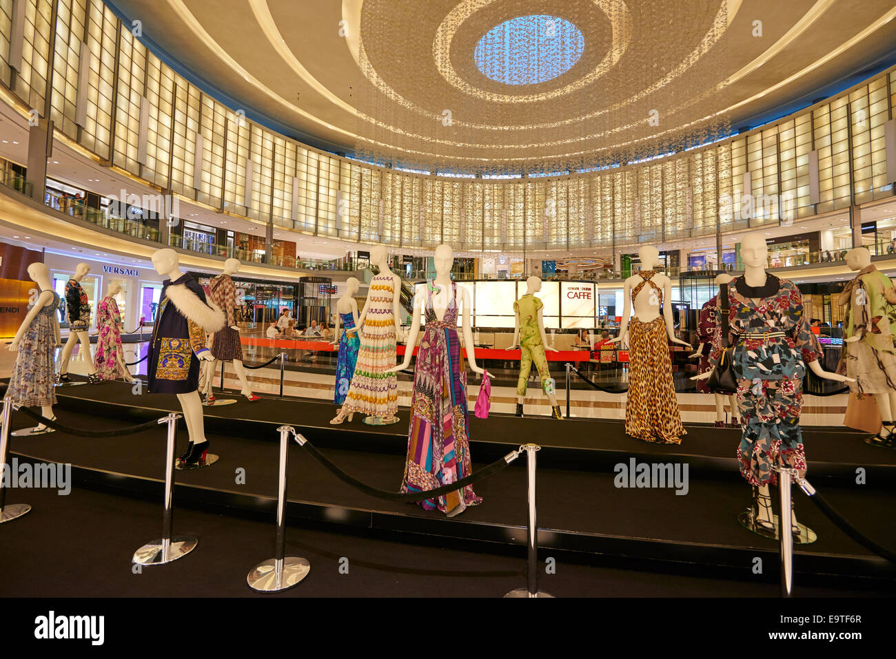 The Fashion Avenue Atrium Section Of The Dubai Mall UAE Stock Photo - Alamy