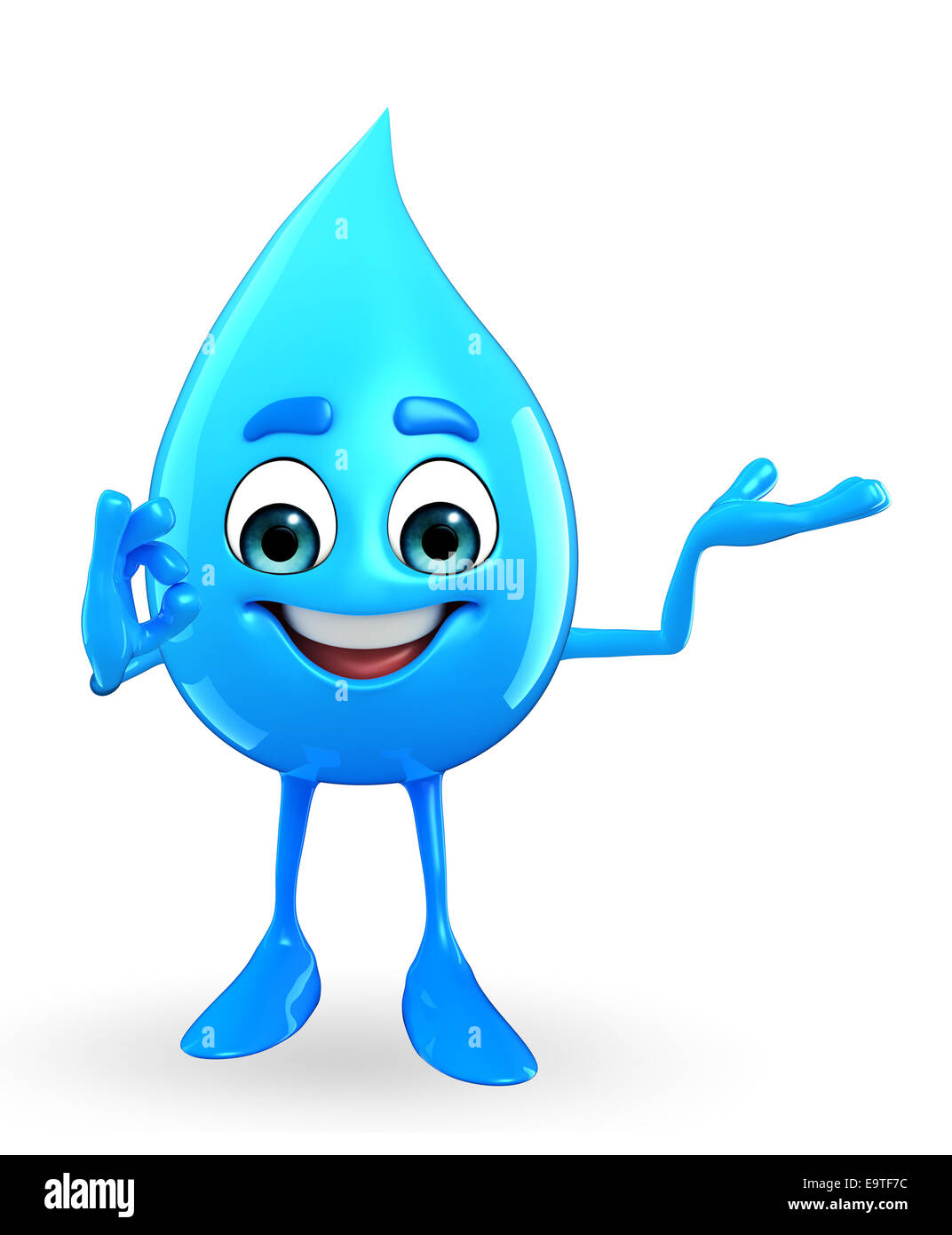 Cartoon funny water drop character hi-res stock photography and images ...
