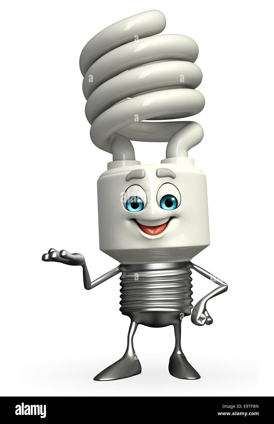 Cartoon Character of CFL is presenting Stock Photo - Alamy