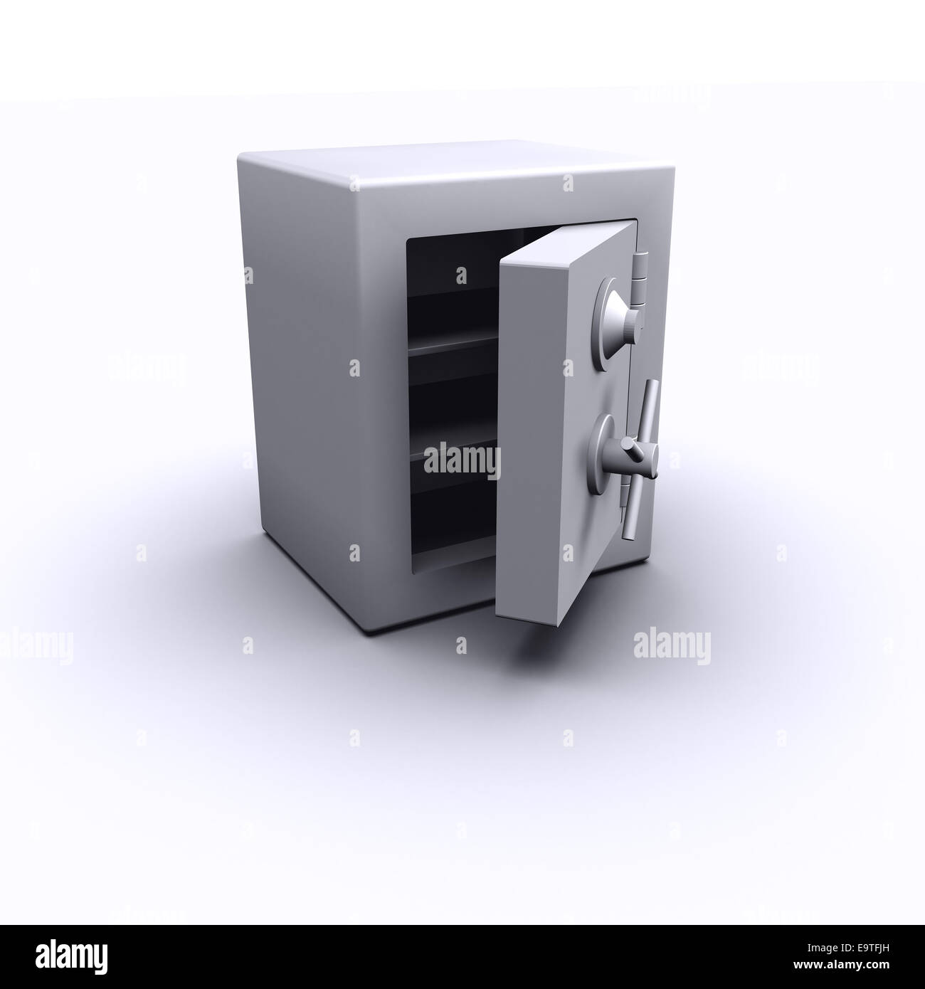 3d render of an open safe Stock Photo - Alamy