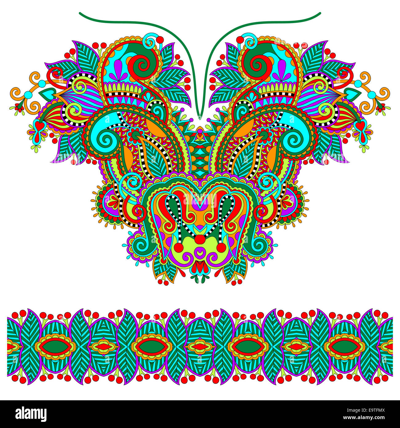 Colorful embroidery india Cut Out Stock Images & Pictures - Alamy