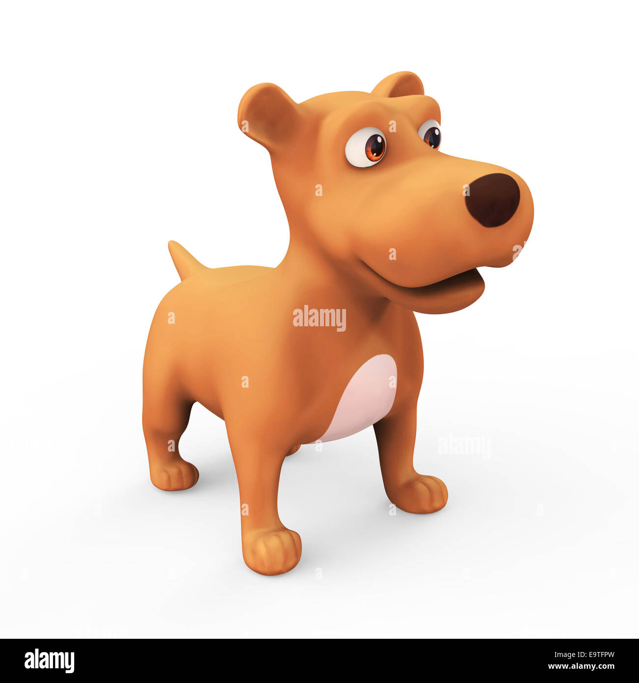 3d render of a cute cartoon character dog Stock Photo - Alamy