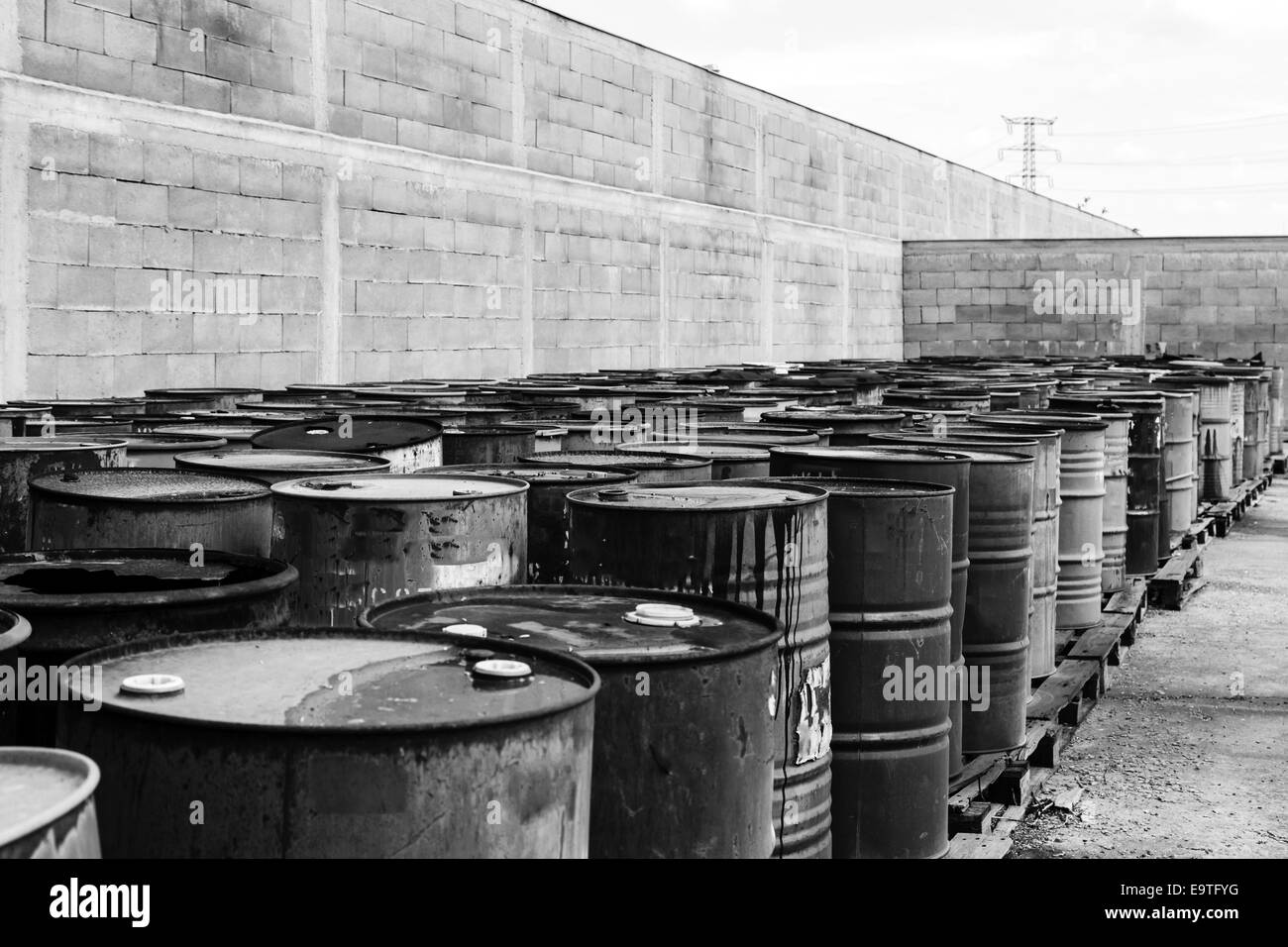 Waste labeling Black and White Stock Photos & Images - Alamy