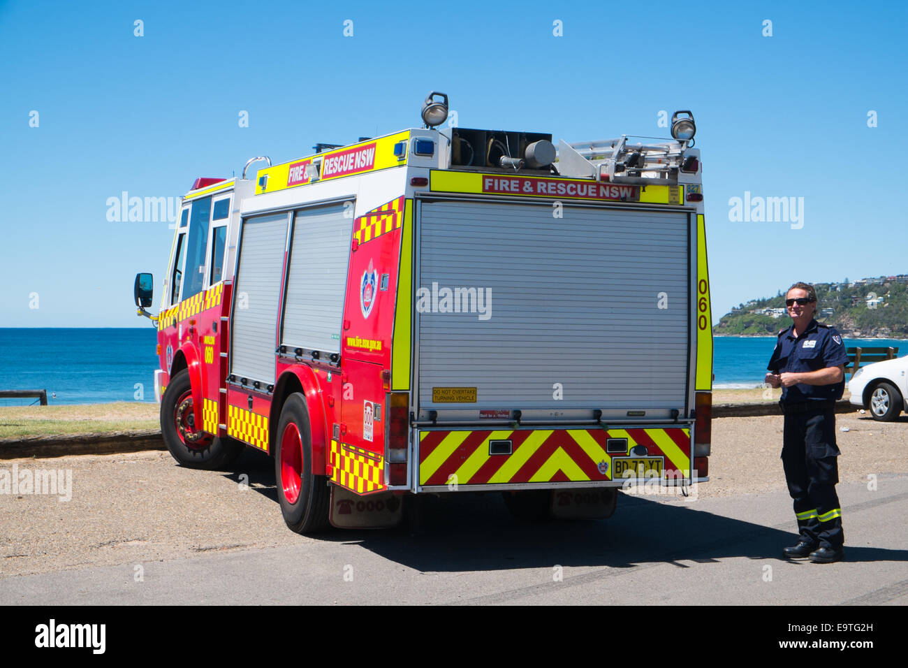 New South Wales sydney fire truck engine tender at Palm beach,Sydney ...
