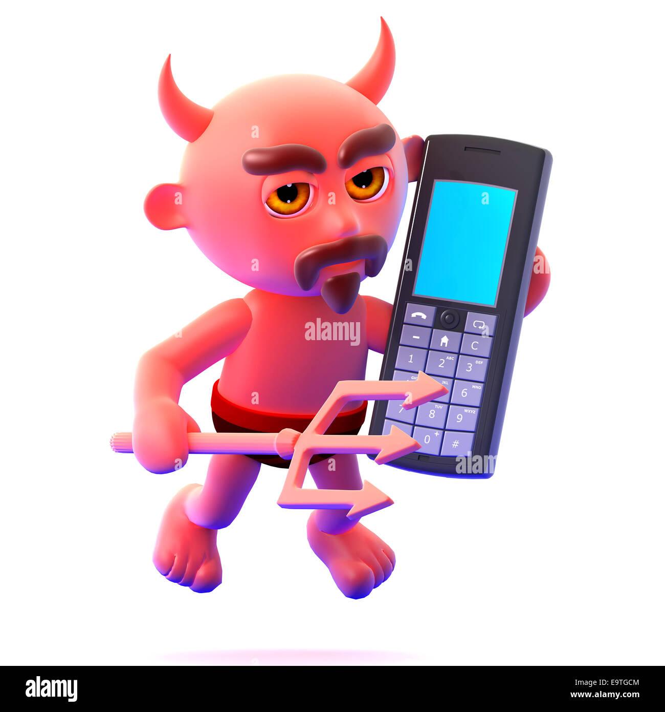 Devil on the phone hi-res stock photography and images - Alamy