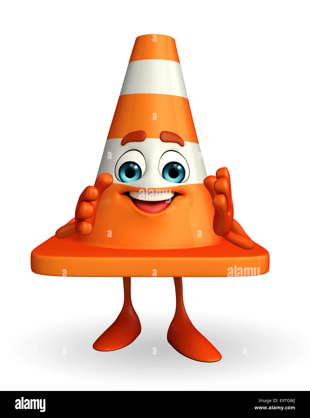 Cartoon character construction cone hi-res stock photography and images ...