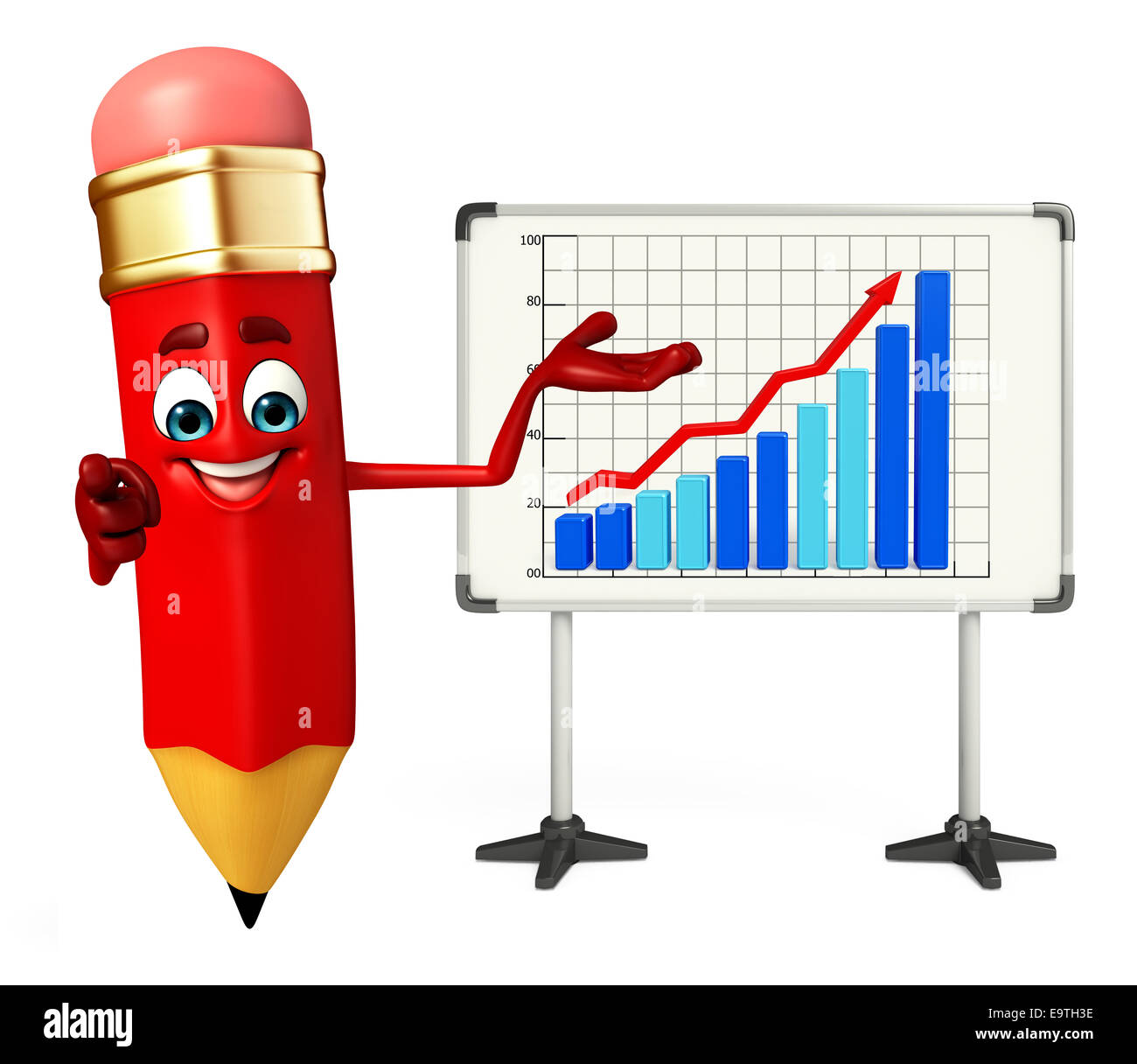 Cartoon character pencil display board hi-res stock photography and ...