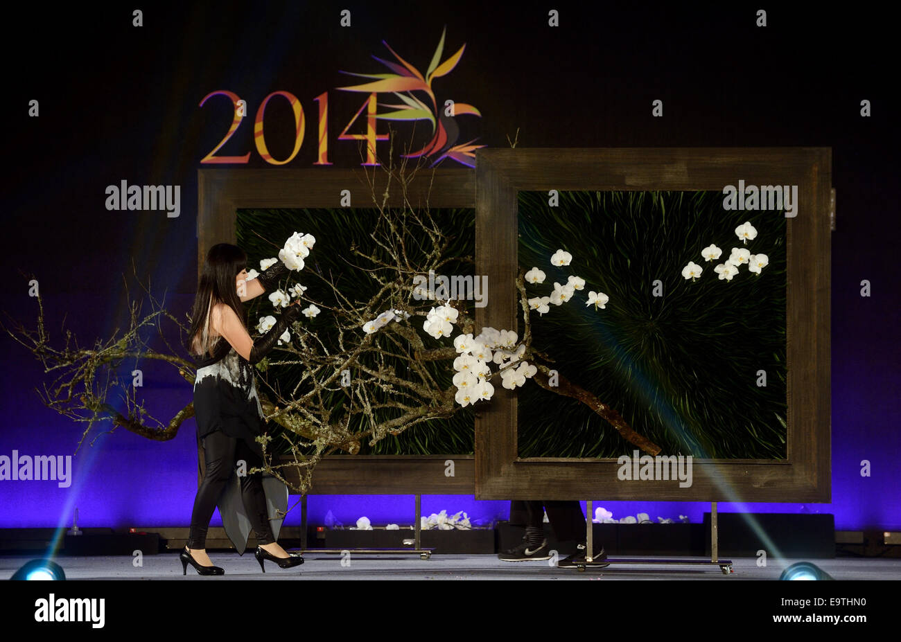 Taipei's Taiwan. 2nd Nov, 2014. Floral designer Elly Lin from Taiwan ...