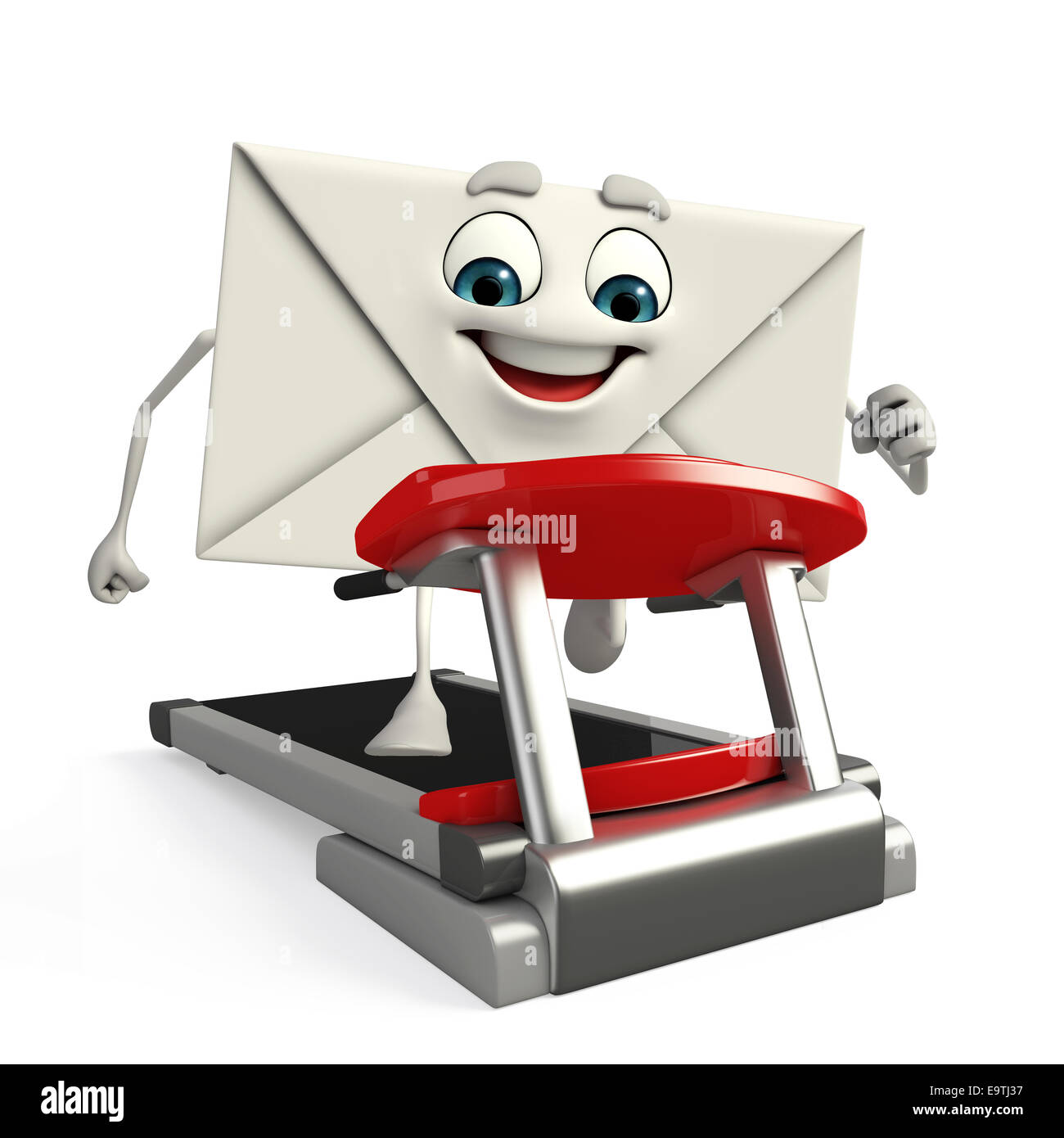 Cartoon character mail running hi-res stock photography and images - Alamy