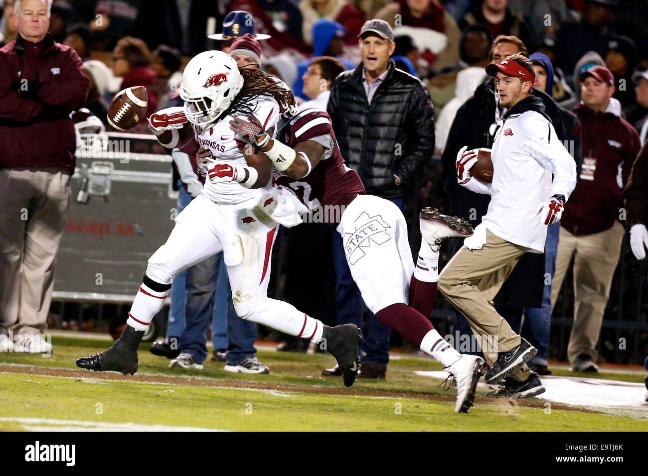 Starkville, Mississippi, USA. 1st Nov, 2014. Mississippi State defender ...