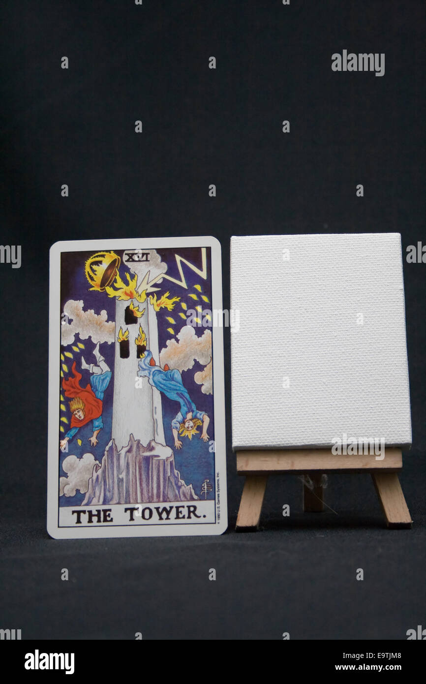 Tarot tower card hi-res stock photography and images - Alamy