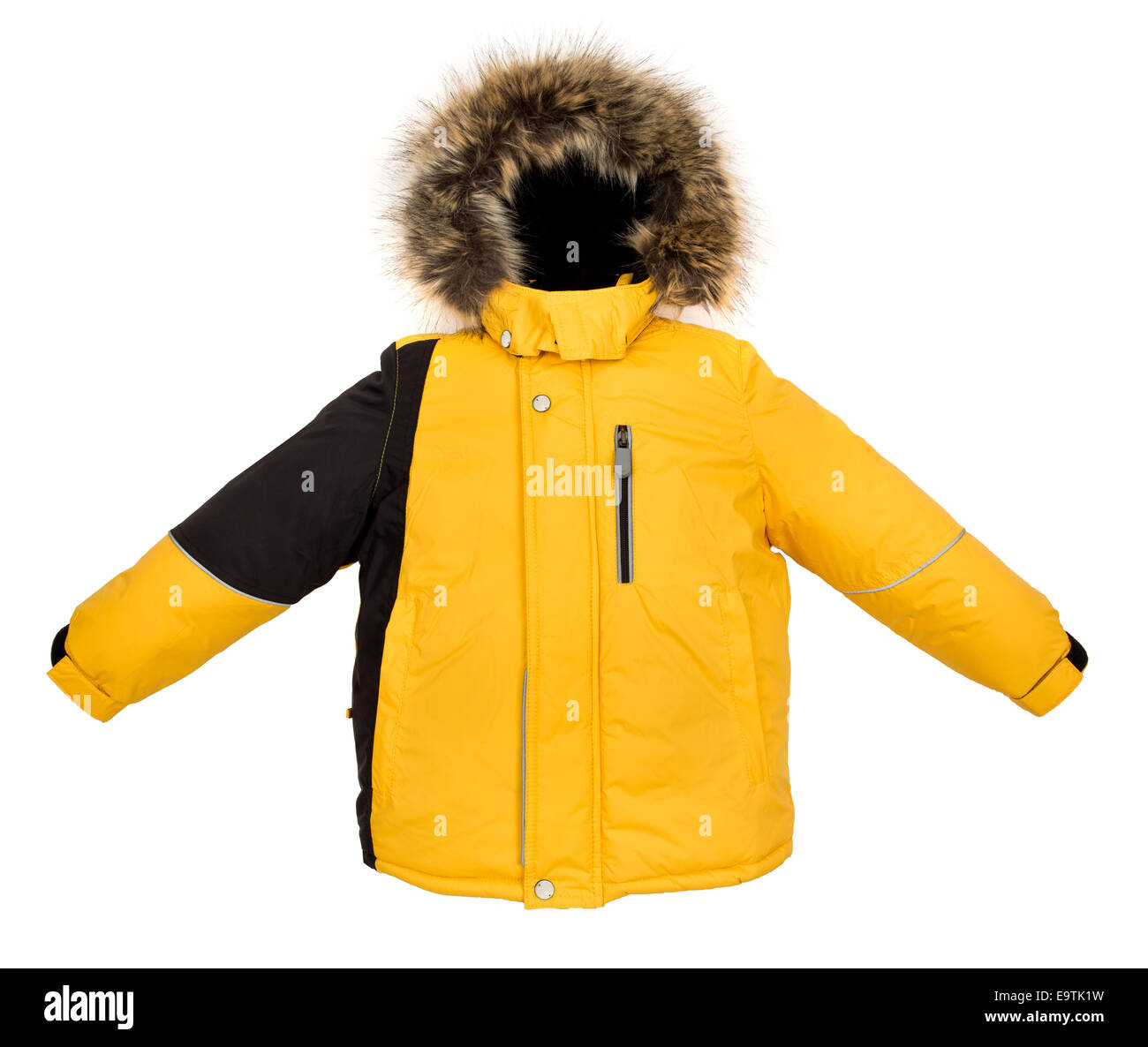 Winter warm jacket isolated on white background Stock Photo - Alamy