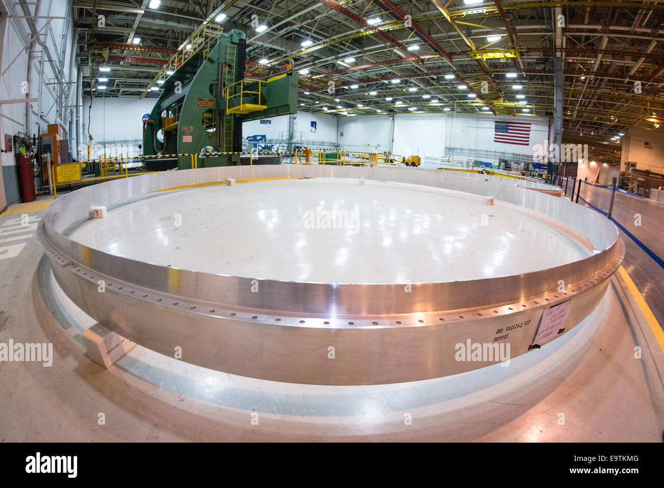 At NASA's Michoud Assembly Facility, the flight rings for the Space ...