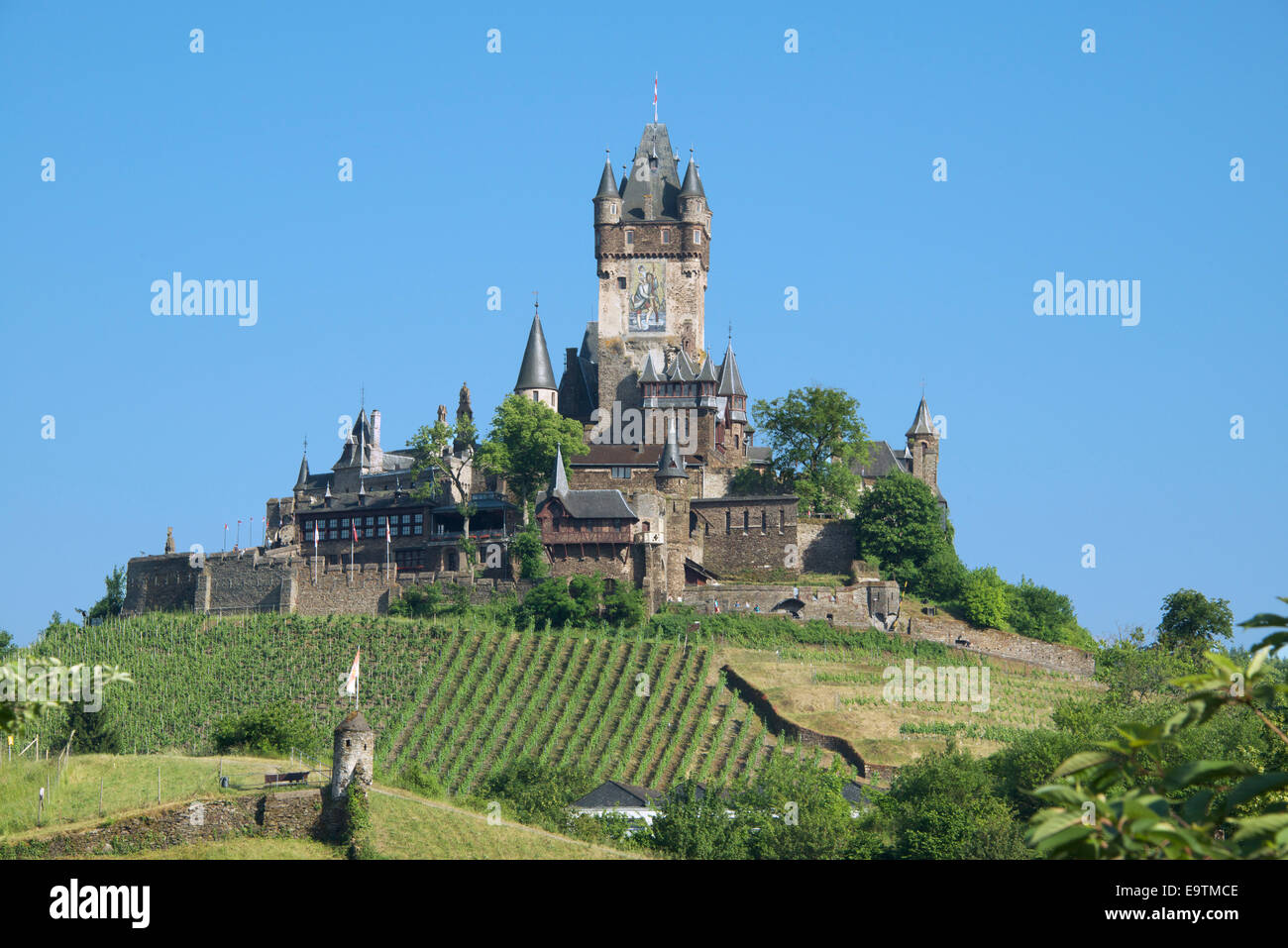Germany mosel valley cochem castle hi-res stock photography and images ...