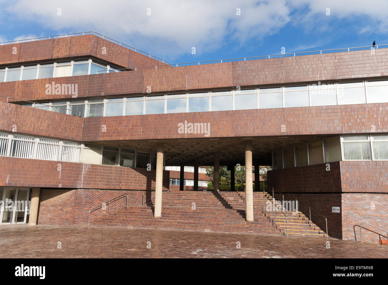City of Sunderland civic centre, or council offices, north east England ...