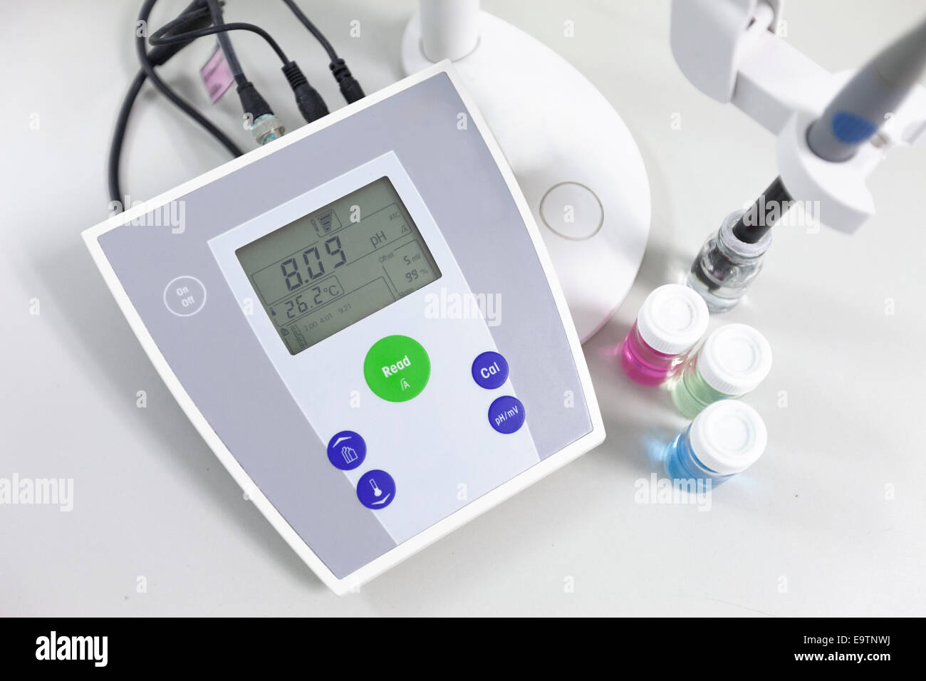 pH meter to measure the acidity-alkalinity of liquids Stock Photo - Alamy