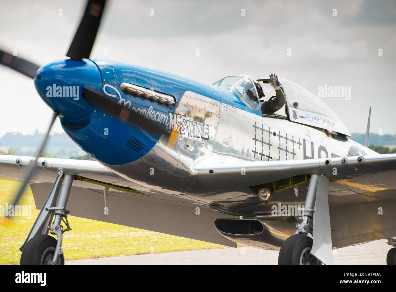 P 51 mustang cockpit hi-res stock photography and images - Alamy