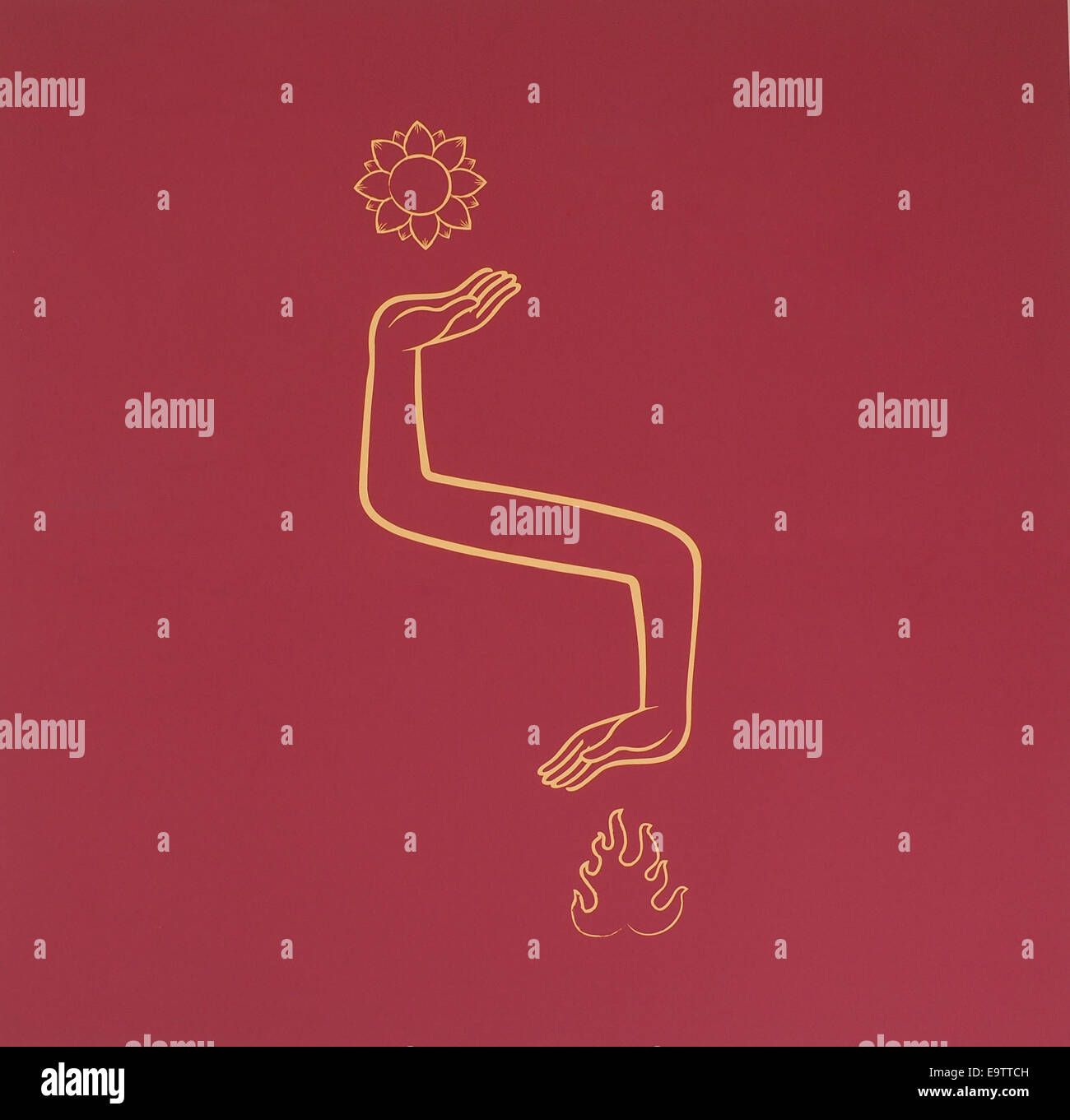 The Right Effort - A Buddhist Concept Illustration Stock Photo - Alamy