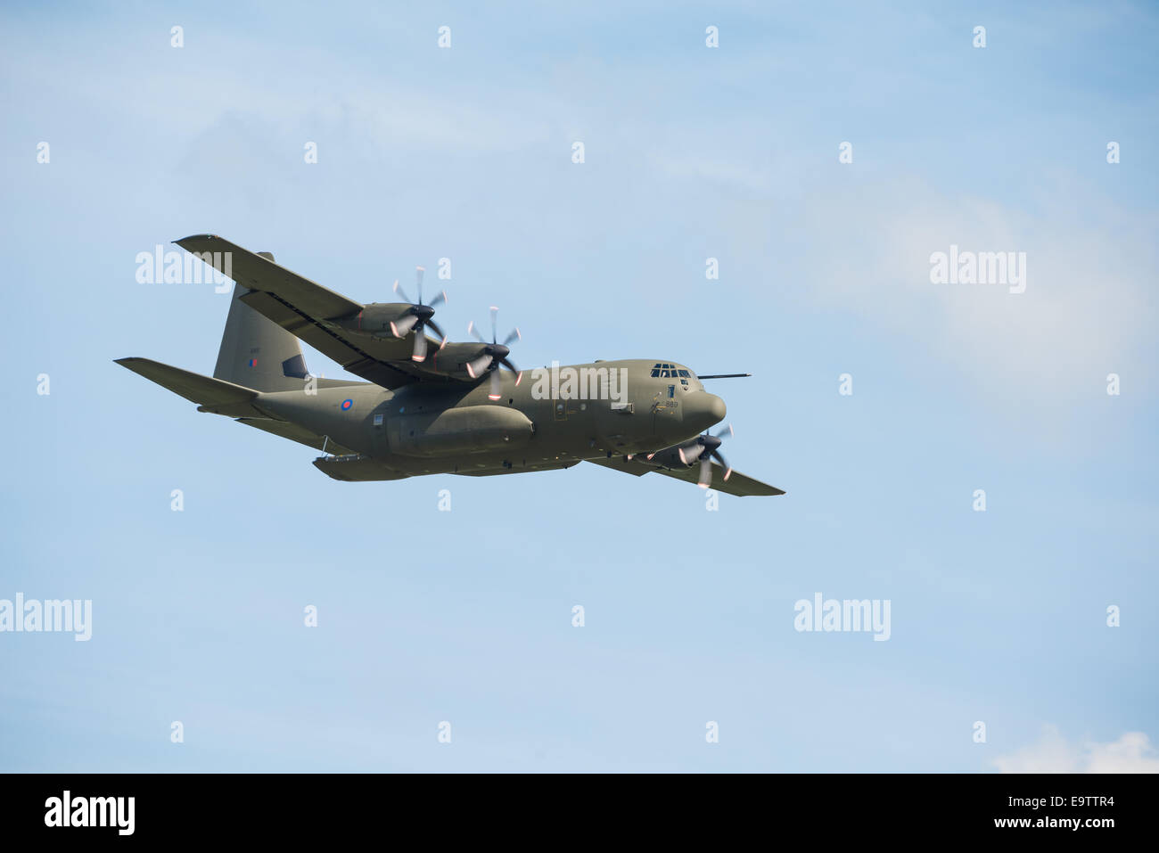 Duxford,UK - 25 May 2014: An RAF Hercules flying at Duxford D-Day ...