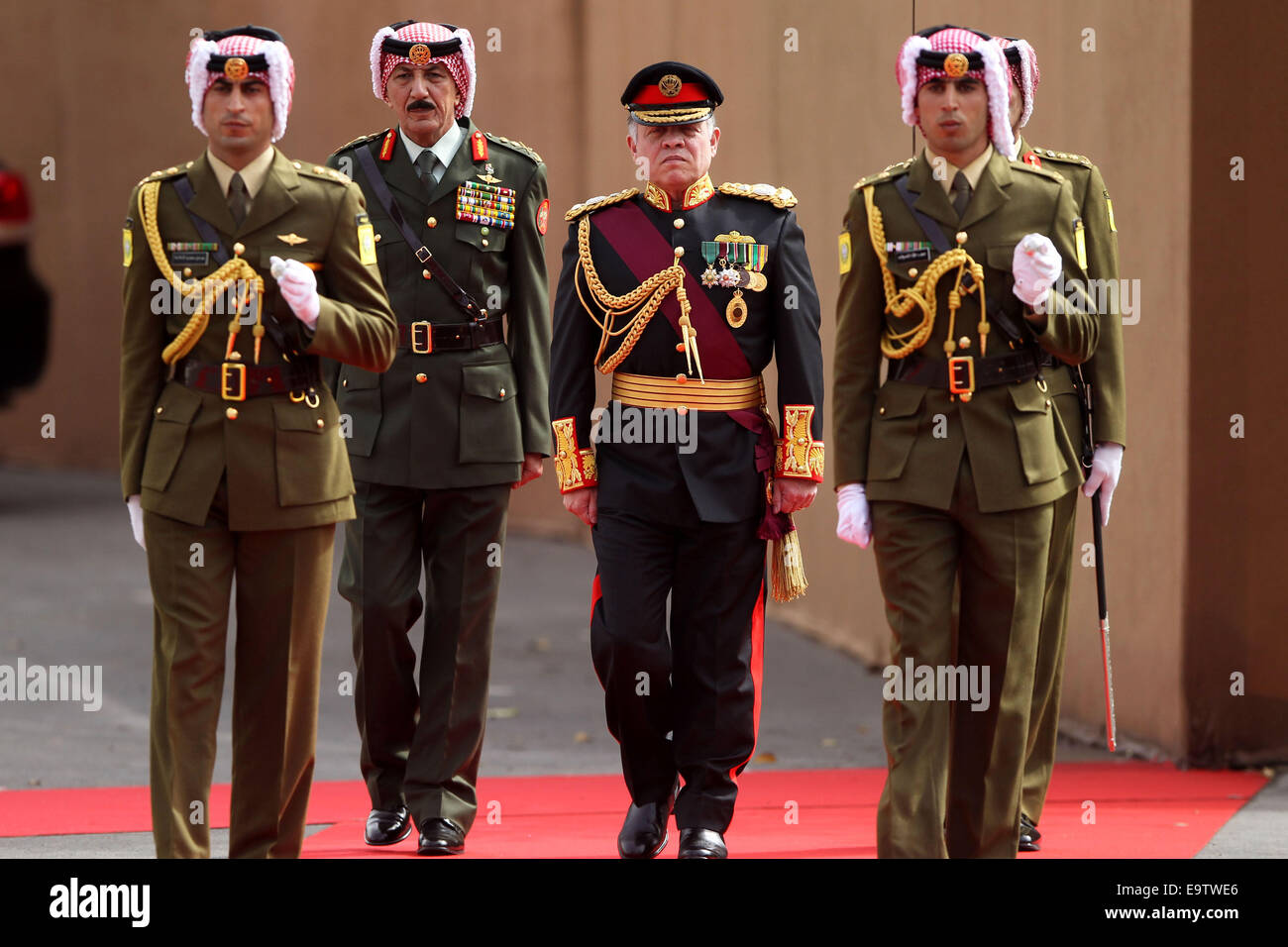 Jordan guard of honour hi-res stock photography and images - Alamy