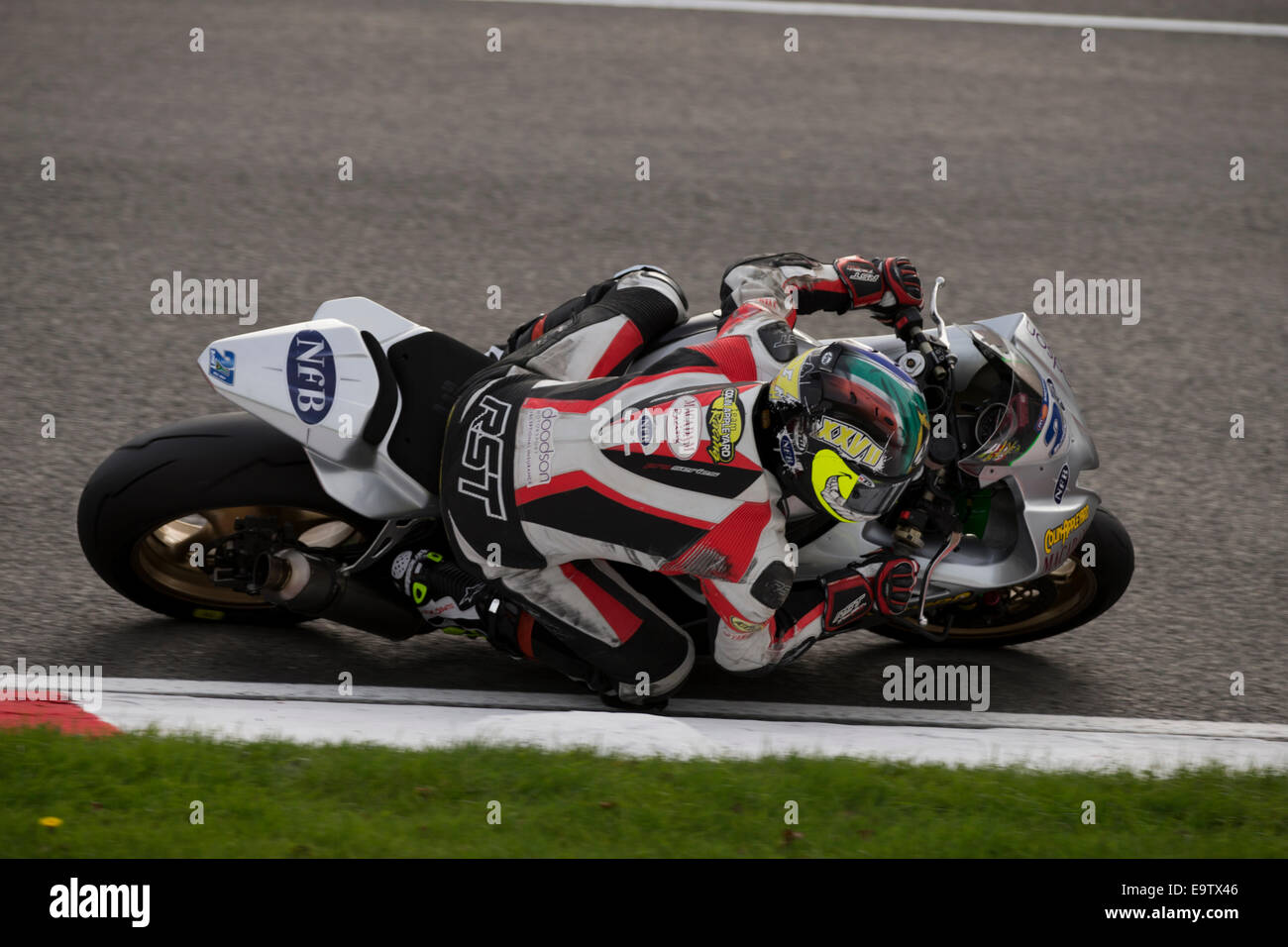 Motorcycle Rider Brands Hatch Stock Photo - Alamy