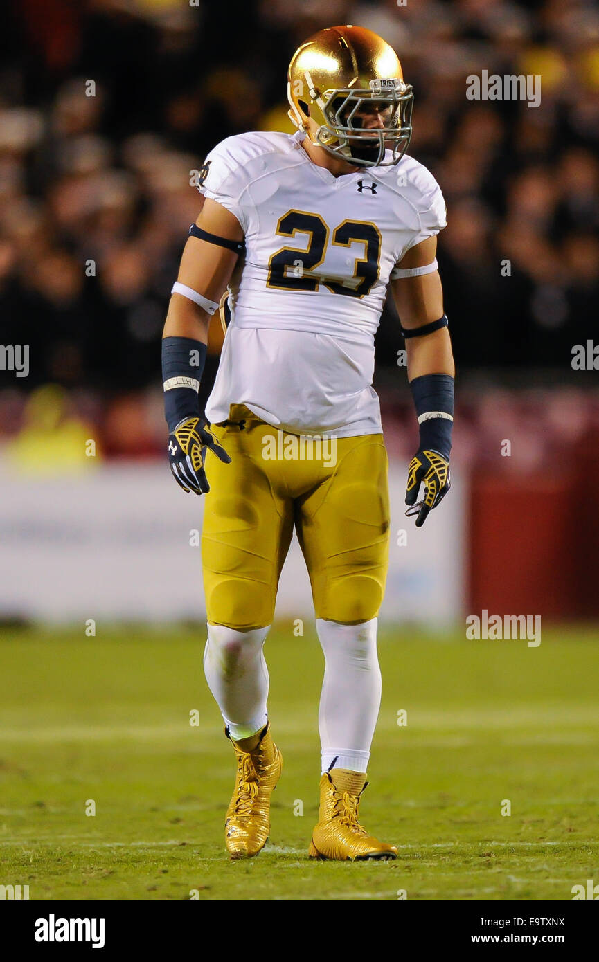 Landover, Maryland, USA, 01st Nov, 2014. Safety Drue Tranquill (23) of ...