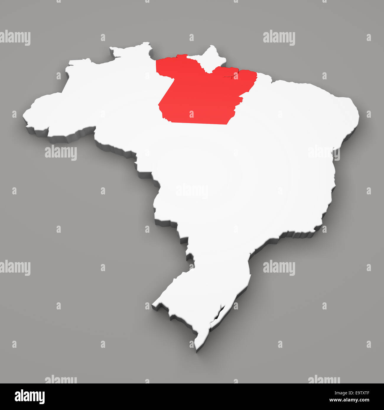 Map of para hi-res stock photography and images - Alamy