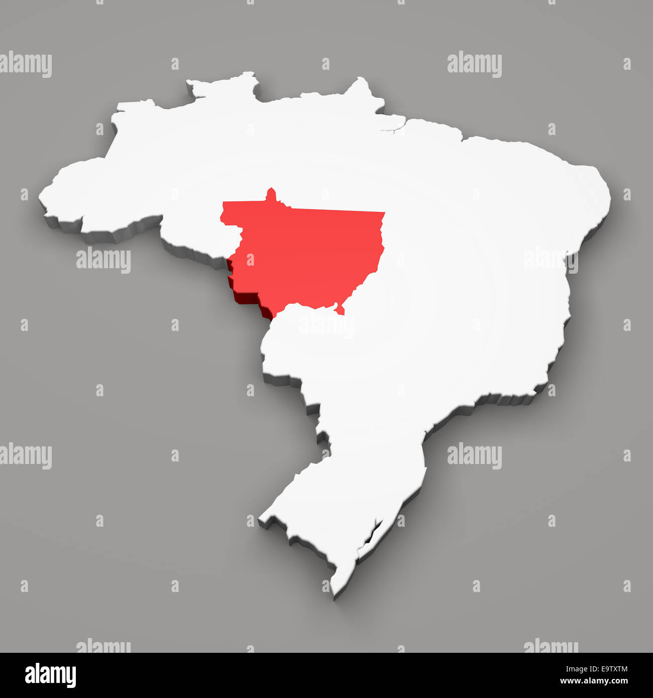 Map of mato grosso hi-res stock photography and images - Alamy