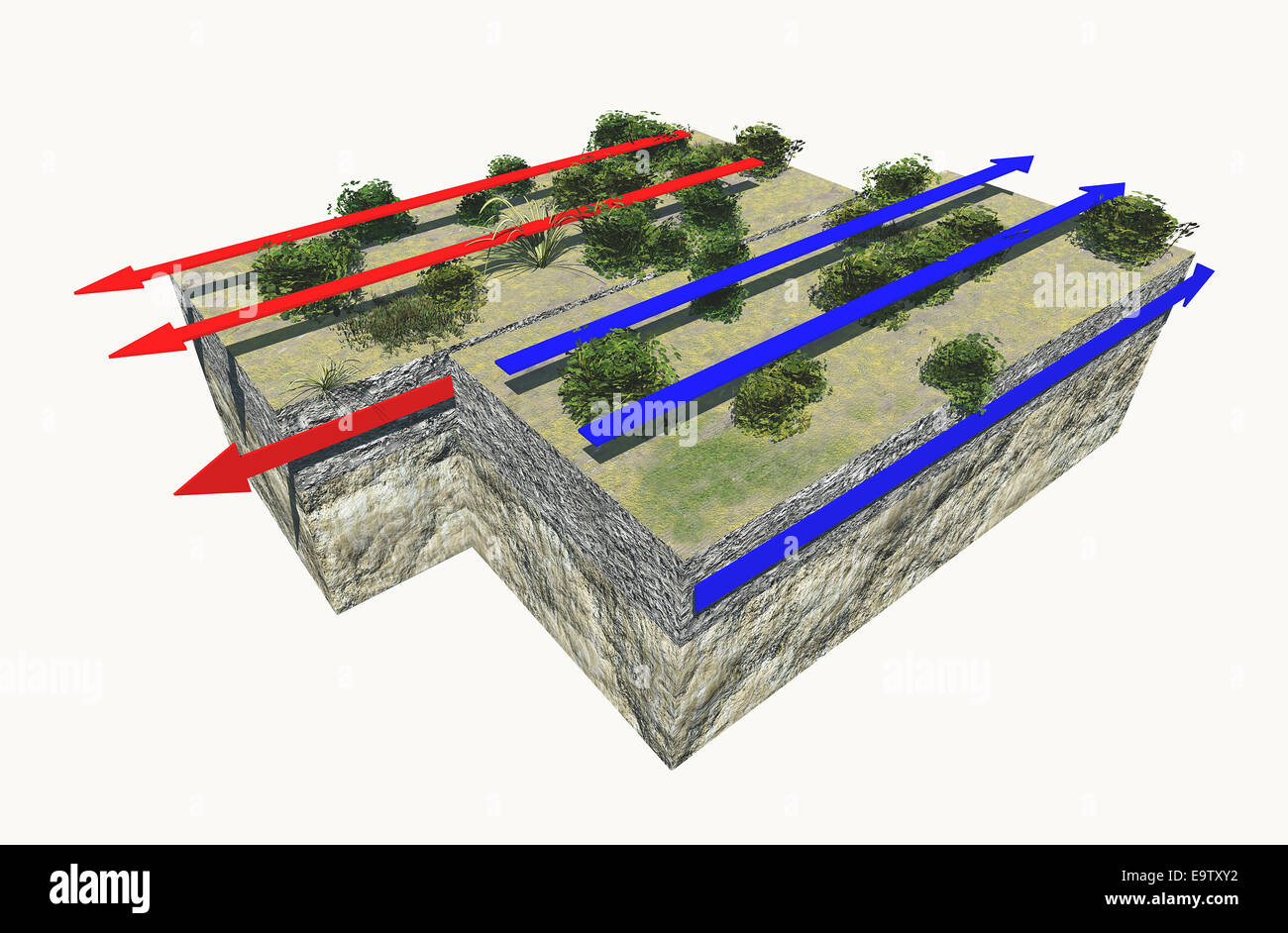 Tectonic plates, earthquake Stock Photo - Alamy