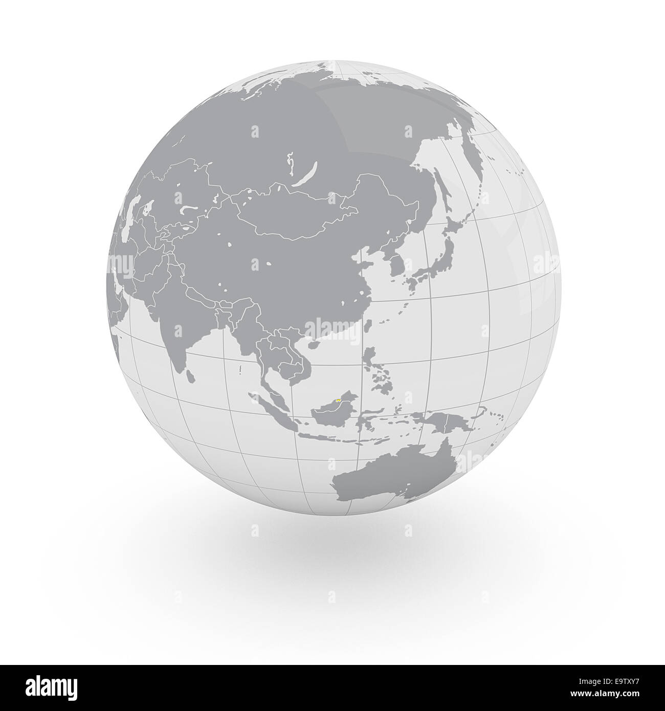 Brunei southeast asia map hi-res stock photography and images - Alamy