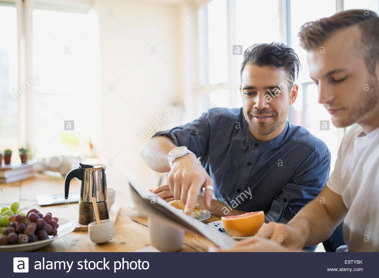 Reading breakfast hi-res stock photography and images - Alamy