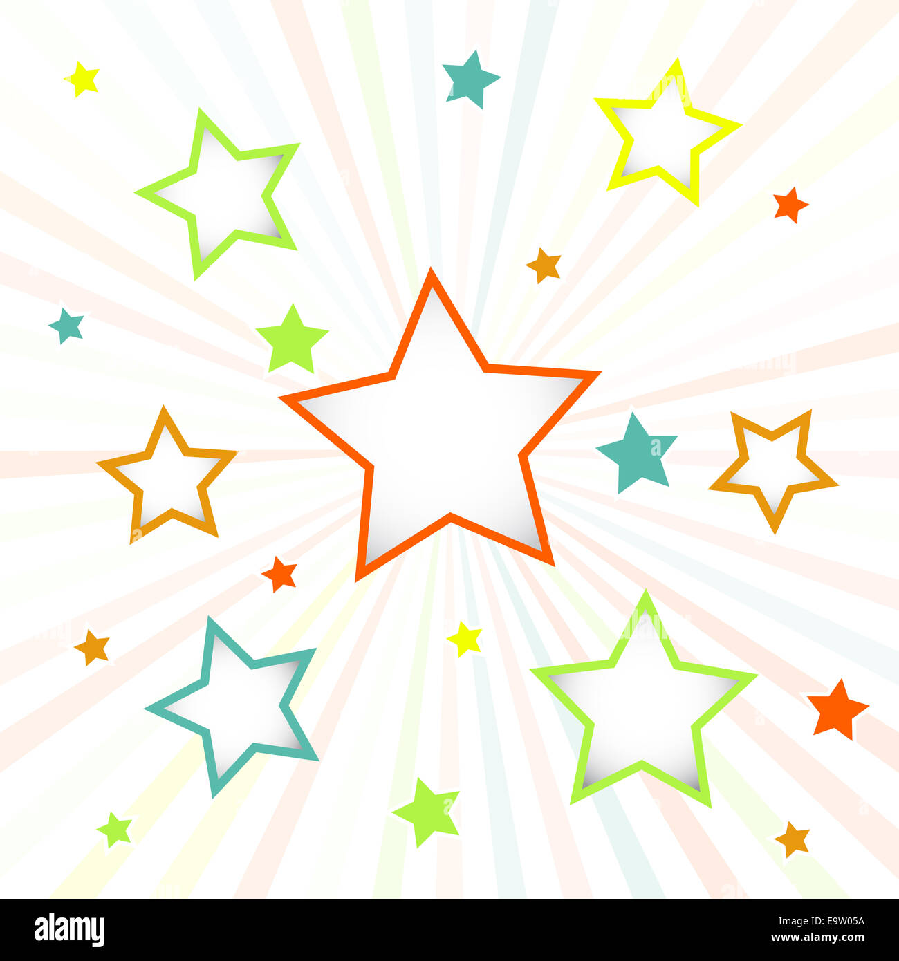 Abstract background with colorful stars Stock Photo - Alamy