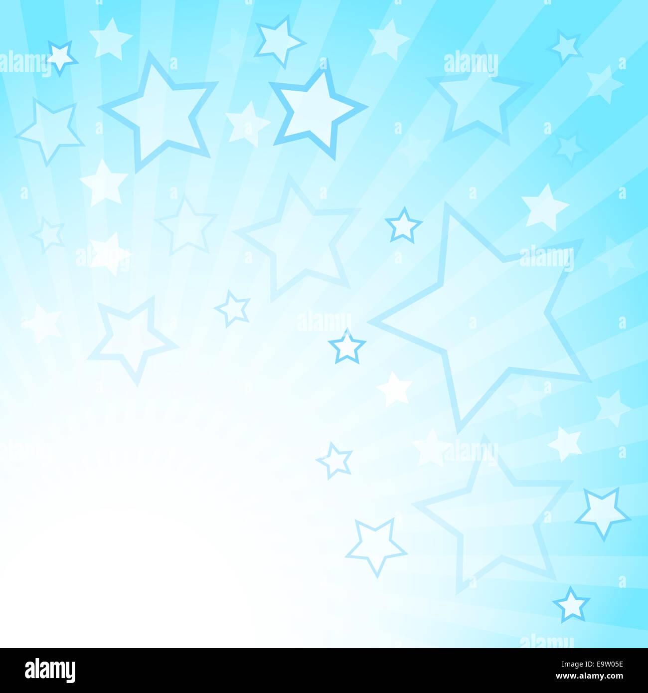Abstract blue gradient background with stars Stock Photo - Alamy
