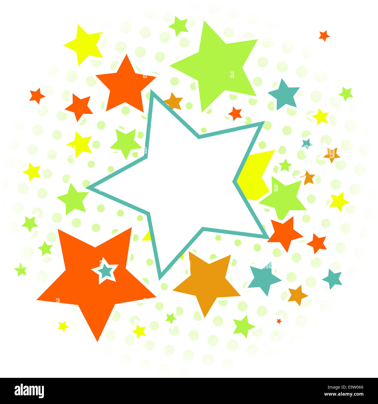 Abstract background with colorful stars Stock Photo - Alamy