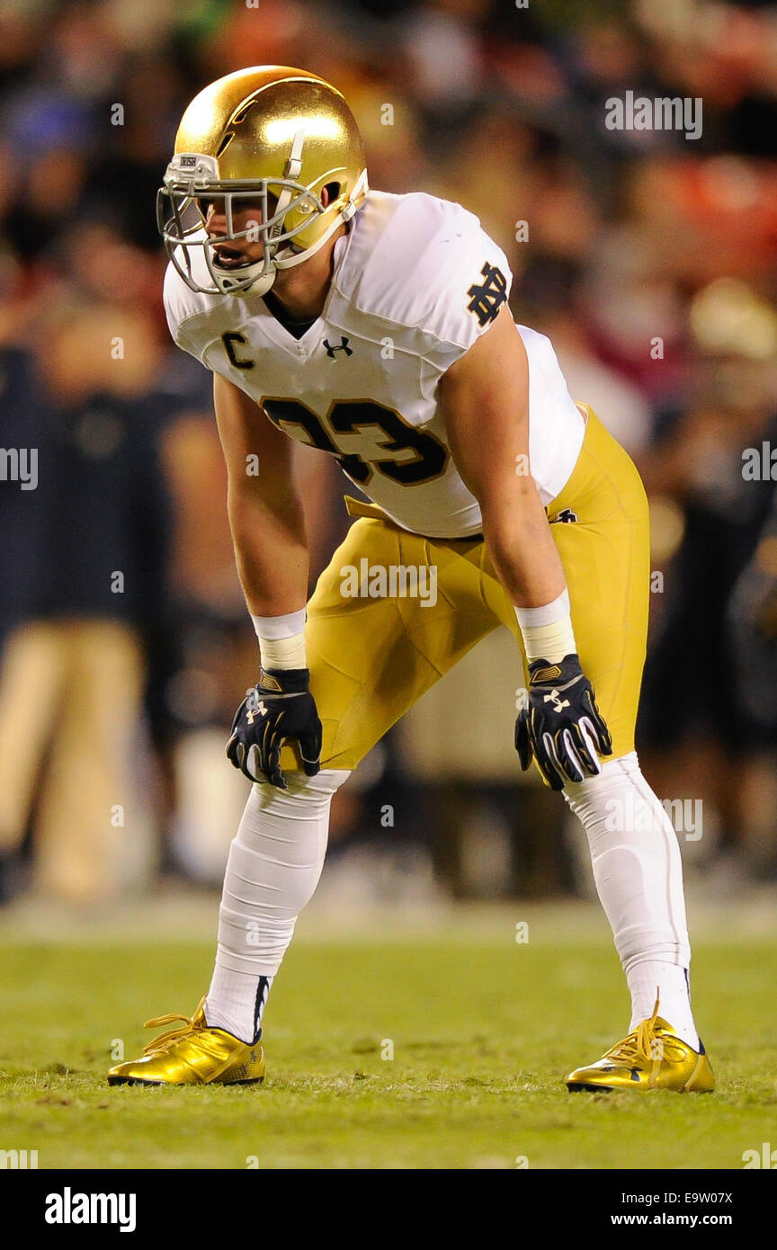 Landover, Maryland, USA, 01st Nov, 2014. Running back Cam McDaniel (33 ...
