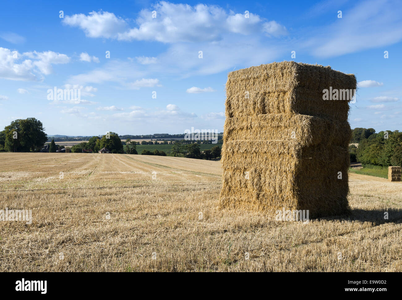 Haystack in the Hampshire countryside Stock Photo - Alamy